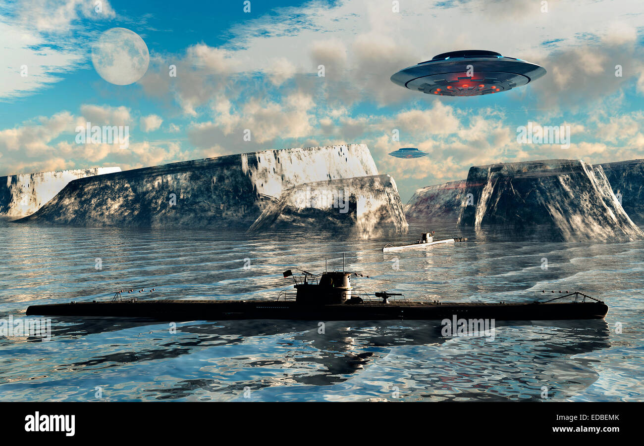 Secret Nazi Base "Station 211" At The Antartic Stock Photo - Alamy