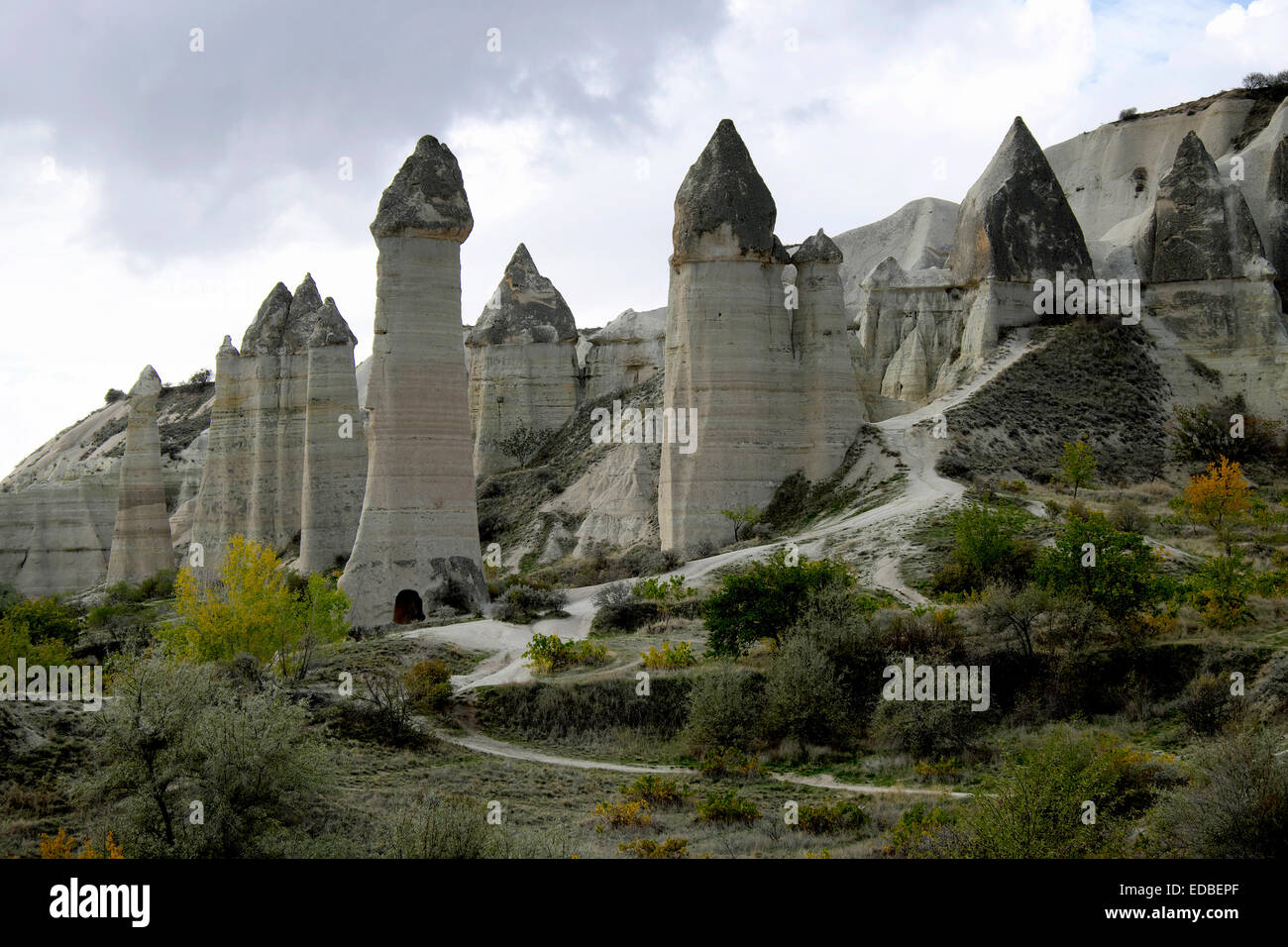 Tufa formations in Love Valley, Nevsehir Province, Cappadocia, Turkey ...