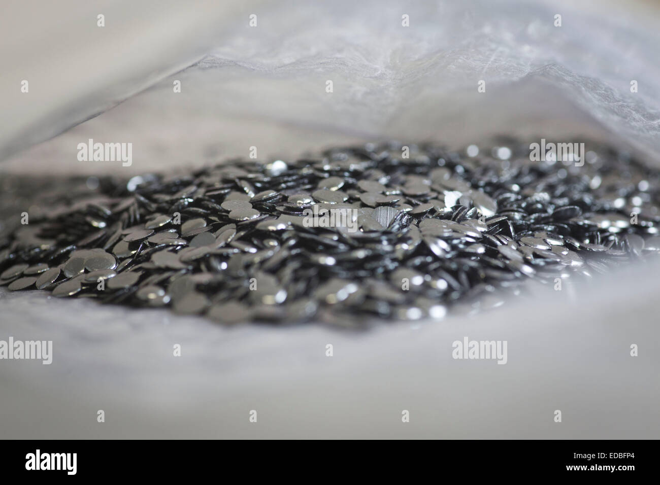 Selenium pellets ate pictured at the Tradium GmbH in Frankfurt, Germany, Nov.5, 2012. Tradium is ...