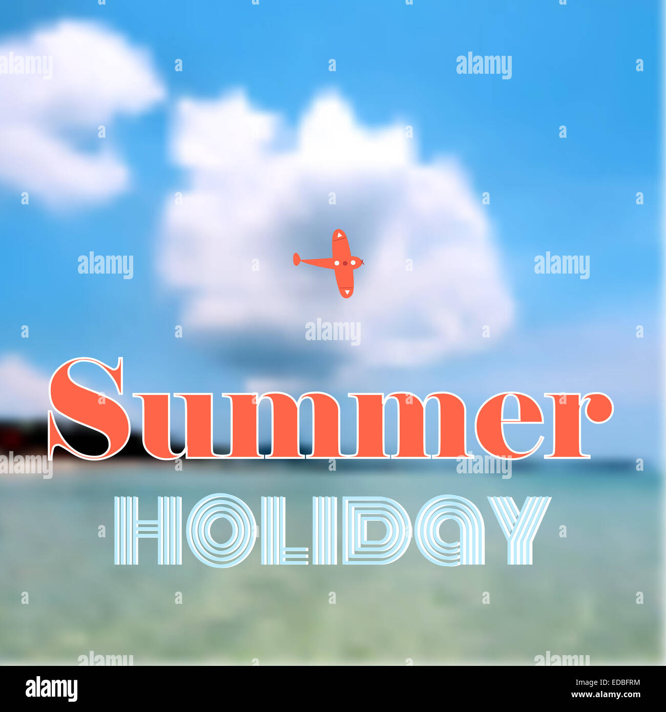 Typographic background, vector design. Summer background with the words ...
