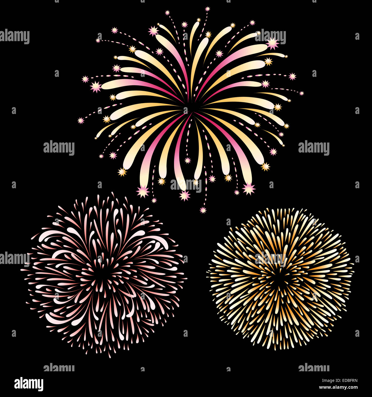 Fireworks explosion on black hi-res stock photography and images - Alamy