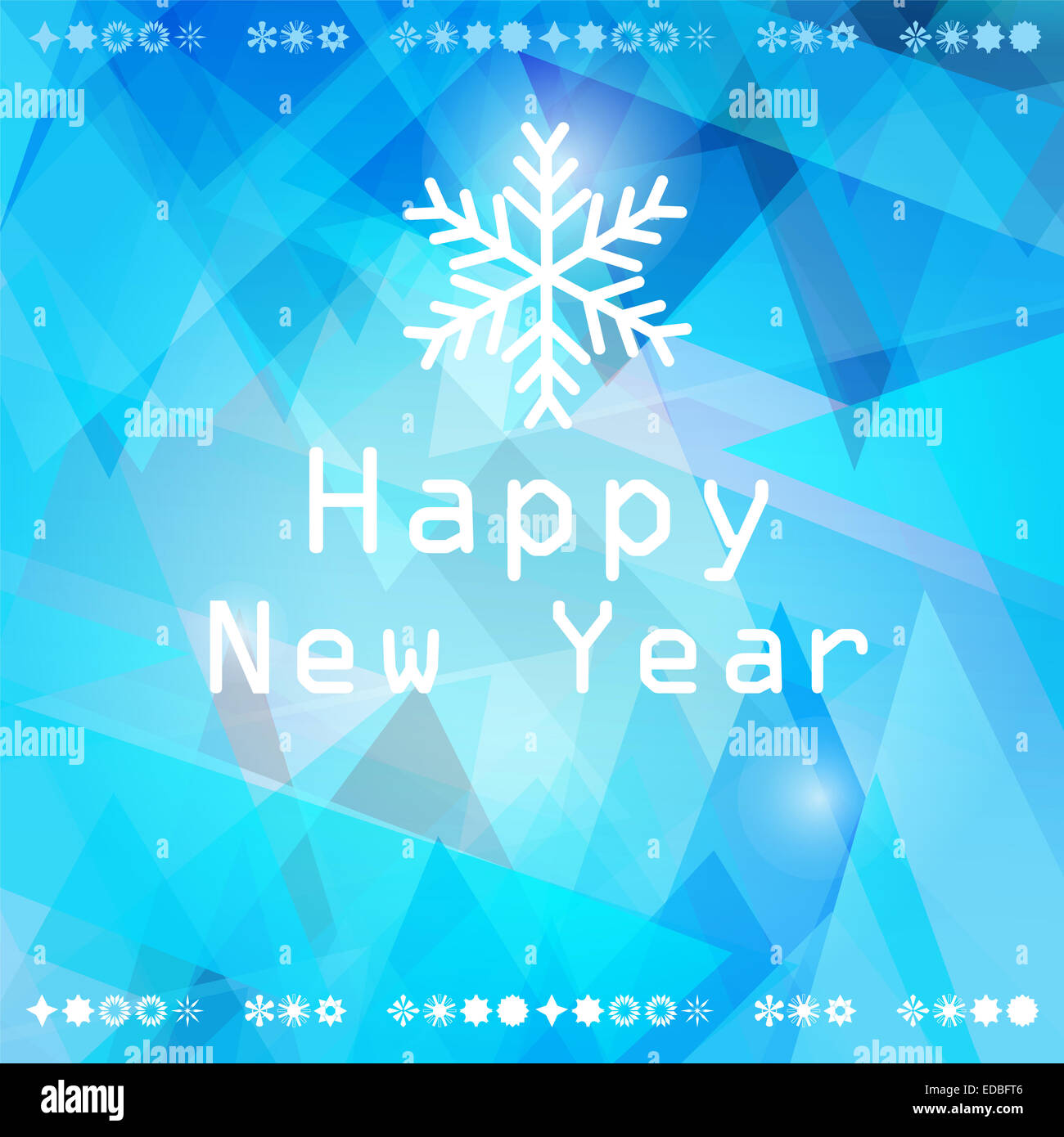 bright winter abstract background with snowflakes and greetings Stock ...