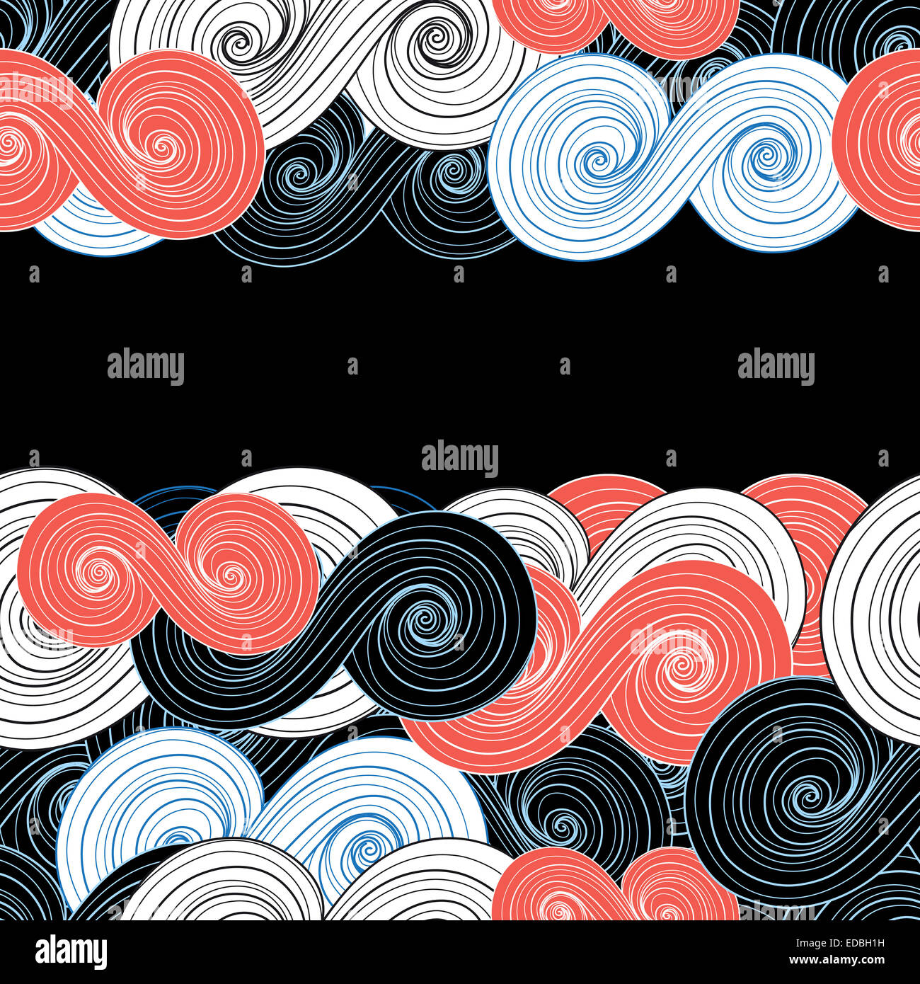 bright graphic abstract pattern with waves Stock Photo - Alamy
