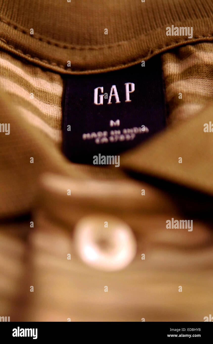 Branded GAP clothes in the Gap store on Oxford Street Stock Photo - Alamy