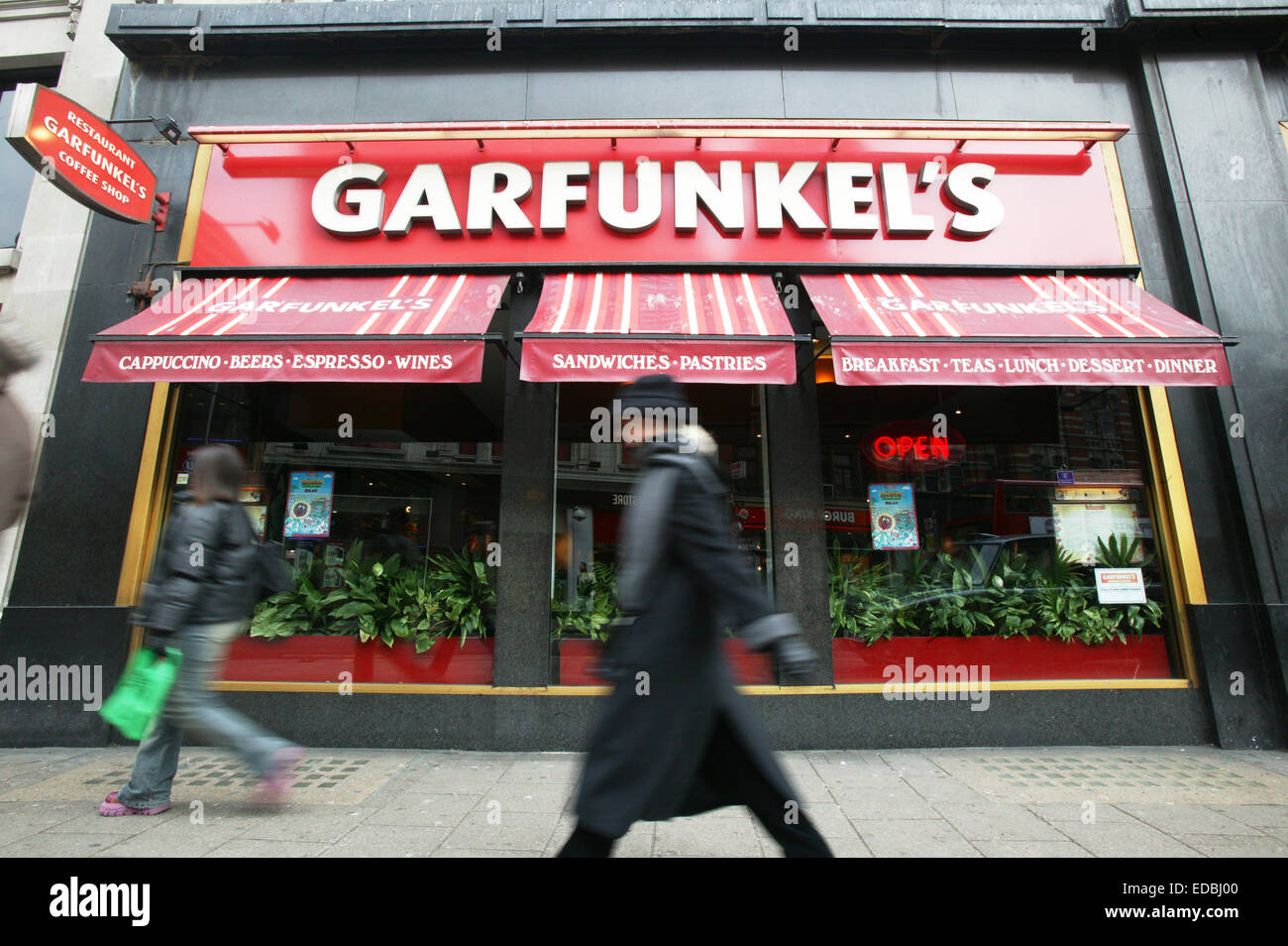 Exterior of a Garfunkel's Restaurant in London Stock Photo - Alamy