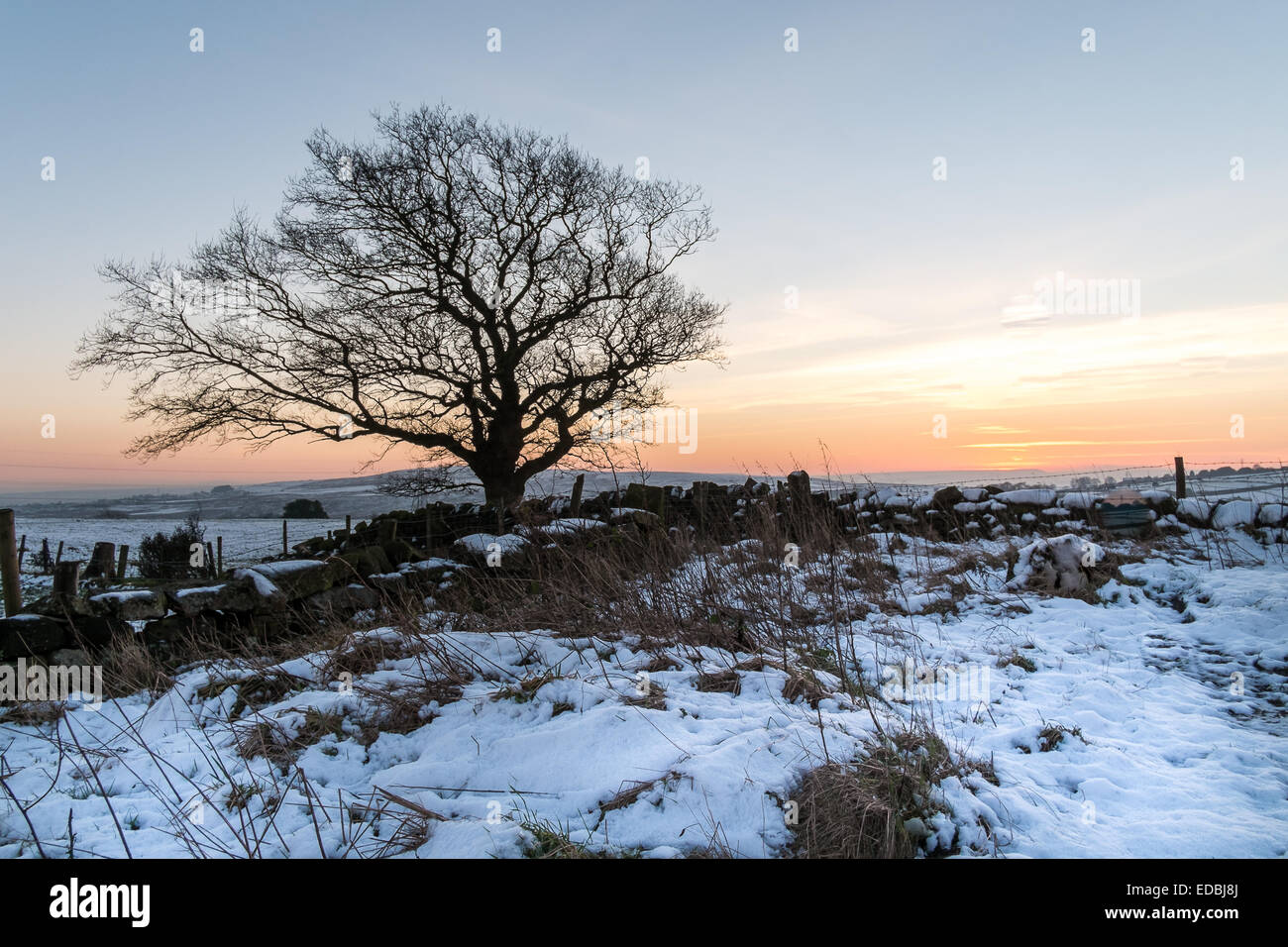 Sunset in Yorkshire Stock Photo - Alamy