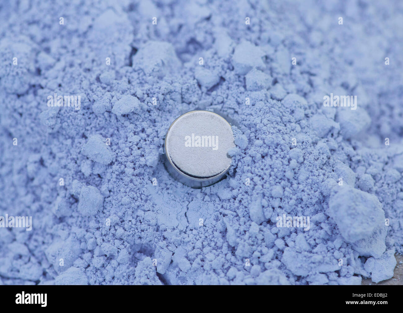 Rare earth neodyme oxide, photgraphed at the Tradium GmbH in Frankfurt ...