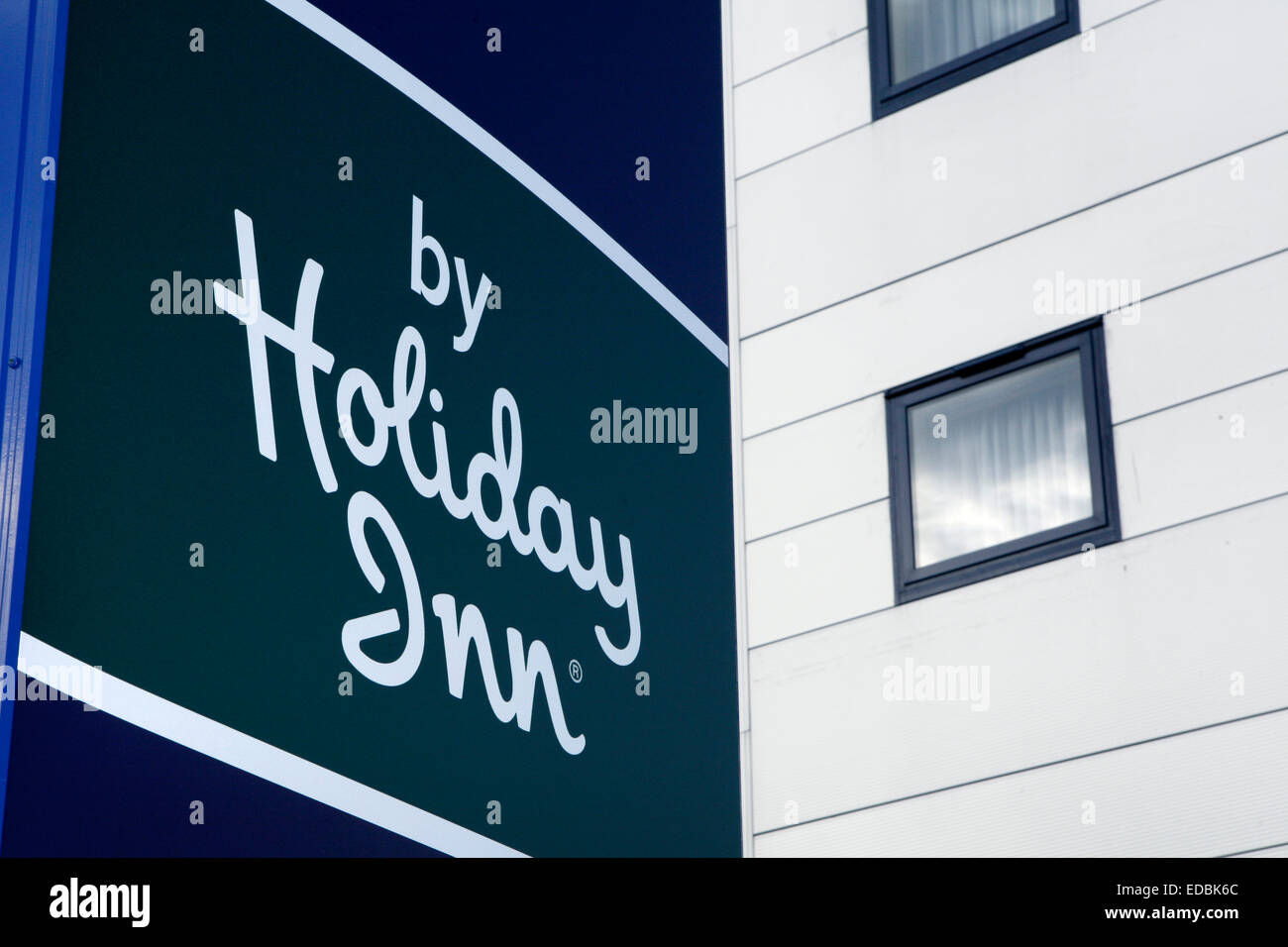 Exterior an express hotel part holiday inn chain hi-res stock ...