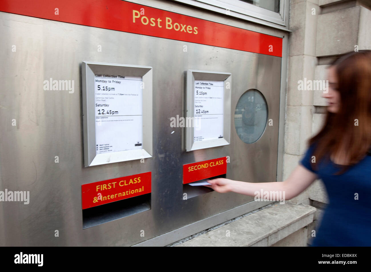 Illustrative image of a Royal Mail Post Box Stock Photo - Alamy