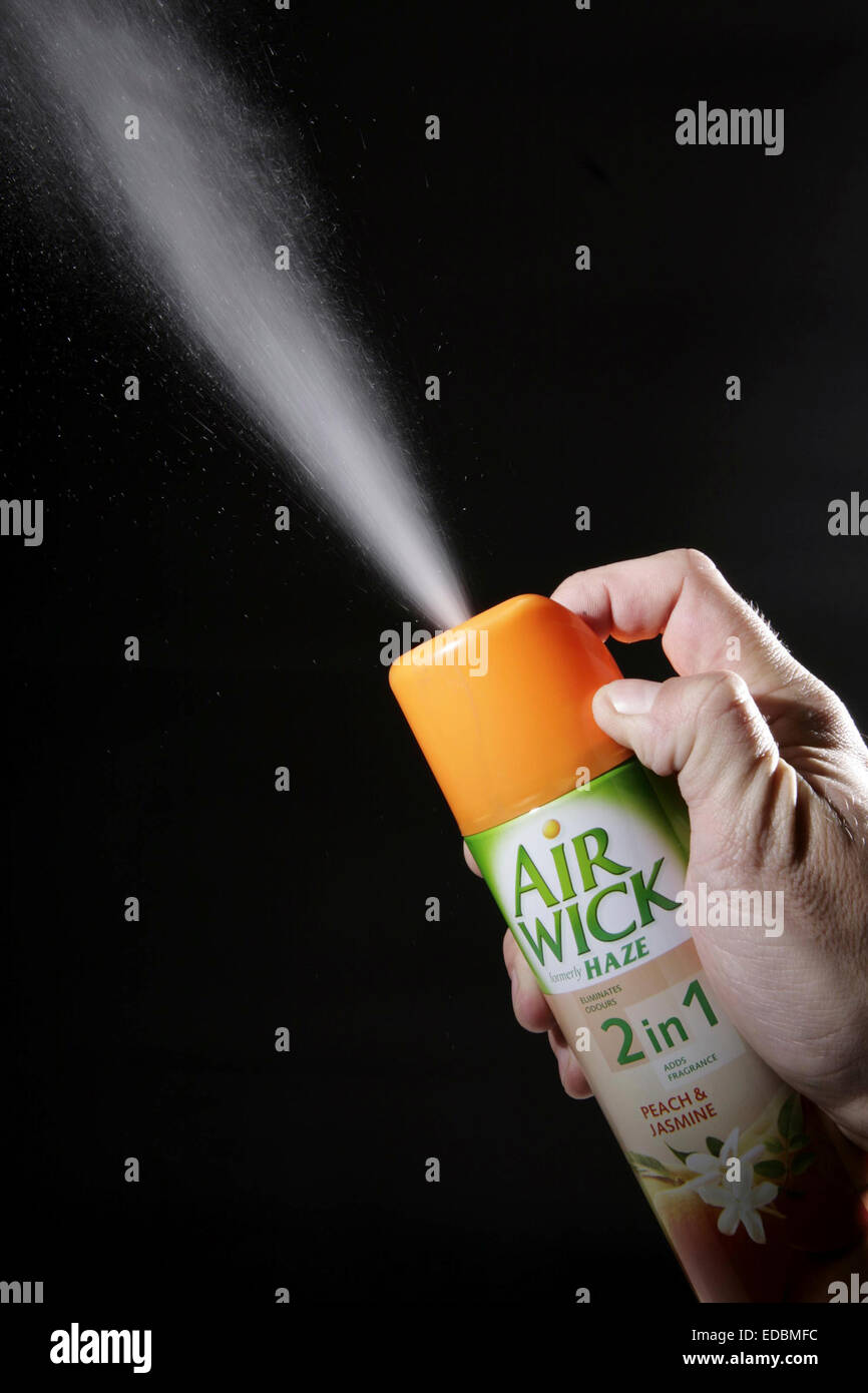 Pictured man using can airwick airfreshener hi-res stock photography ...