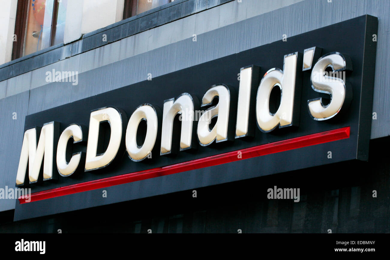 Exterior of a McDonalds Restaurant Stock Photo - Alamy