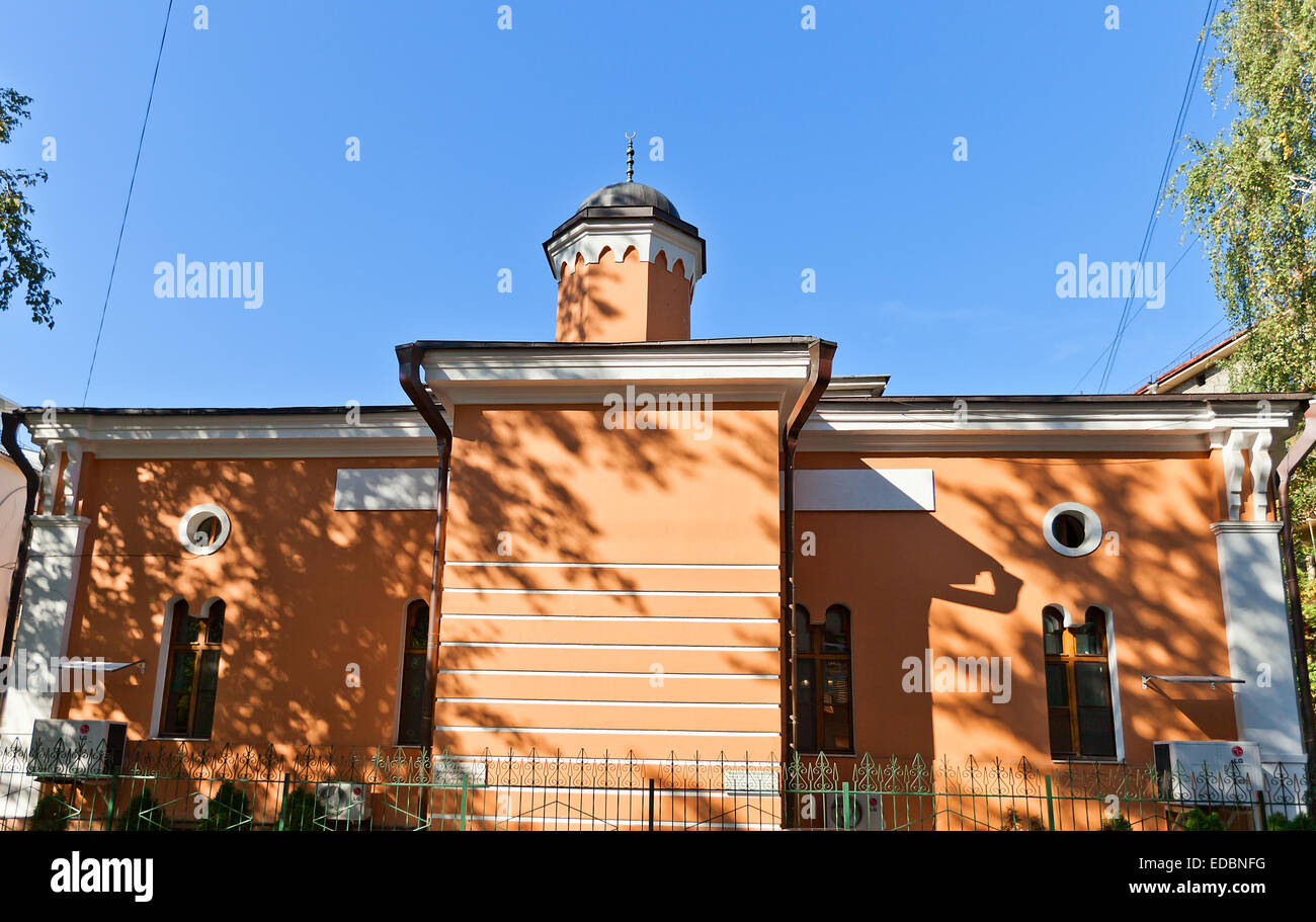 Old Mosque of Moscow, Russia. The oldest mosque in Moscow, circa 1823 ...