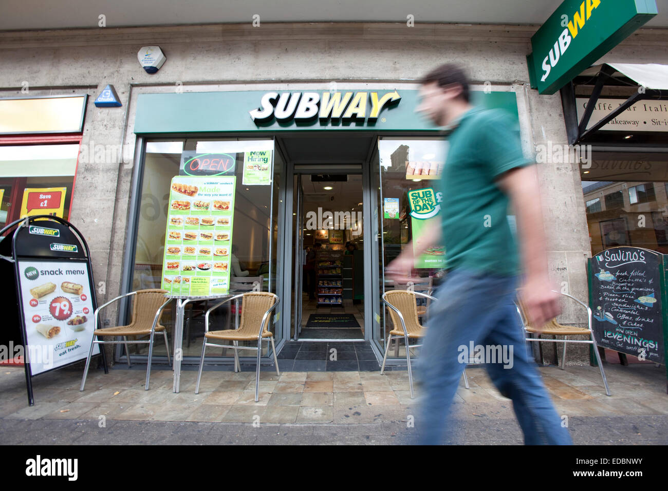 Exterior shot of a Subway shop Stock Photo - Alamy
