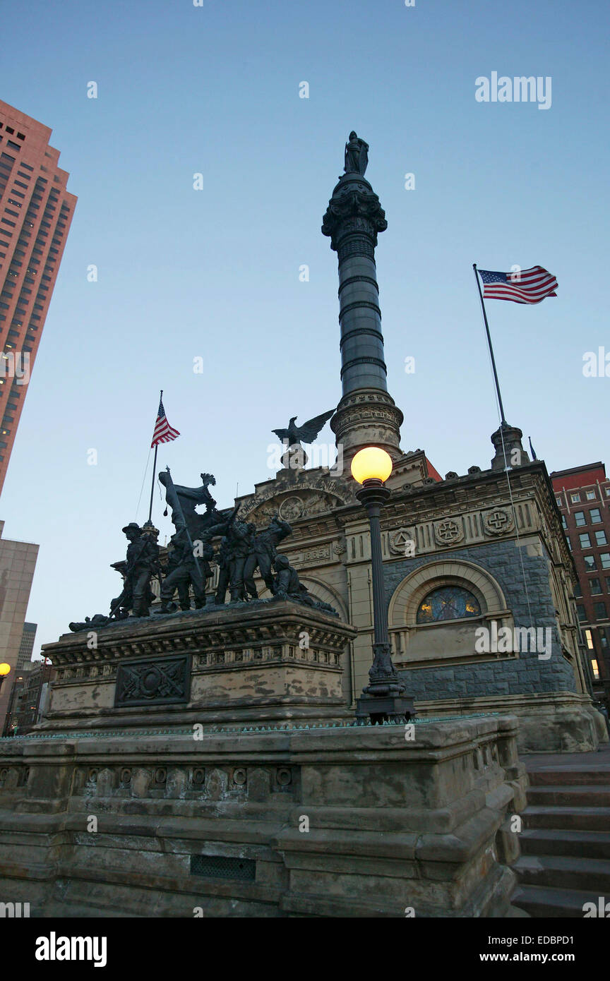 The Civil war soldiers and saliors monument in Cleveland, OH Stock ...