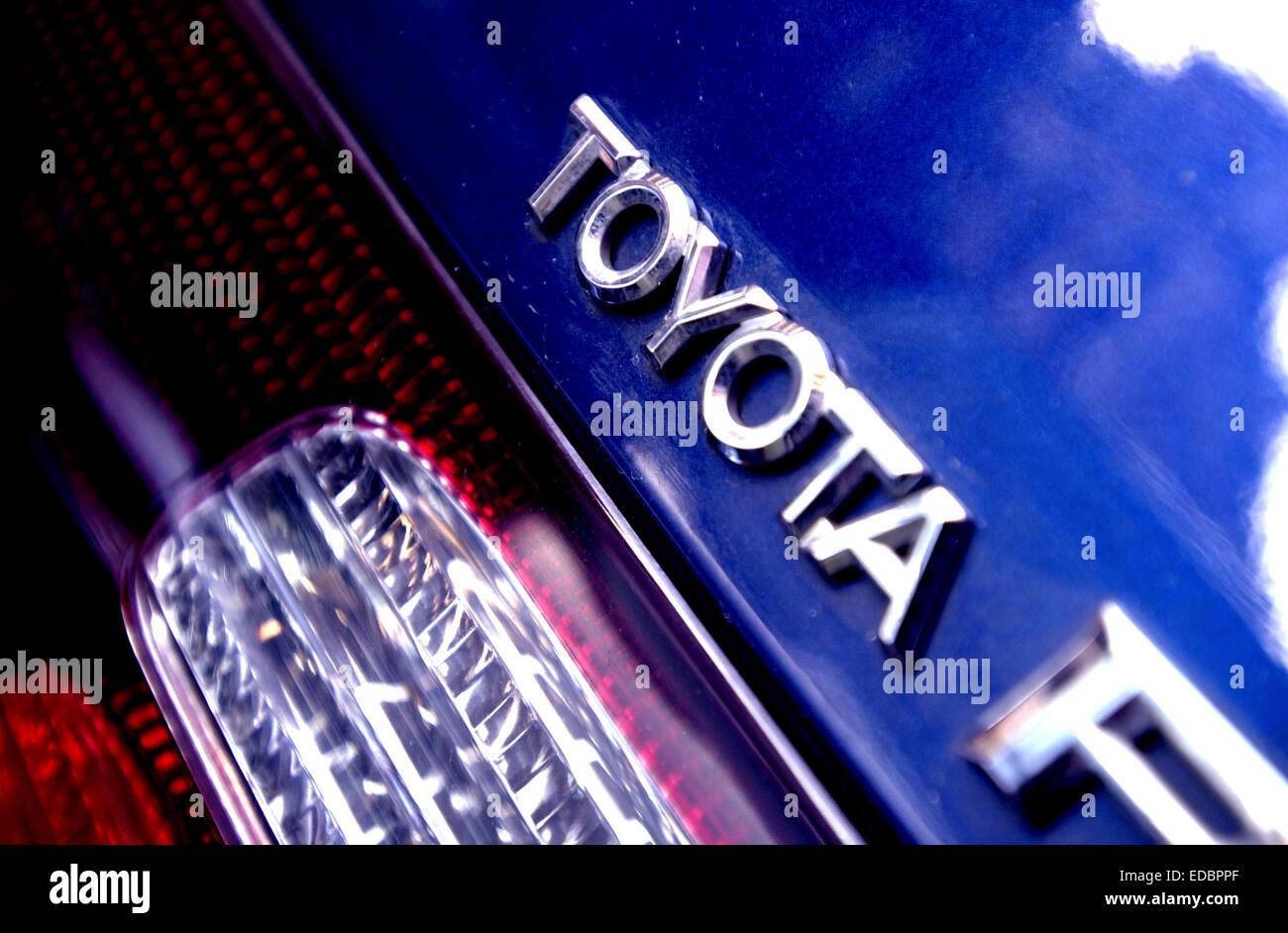 Picture shows the rear of a Toyota vehicle in Central London Stock ...