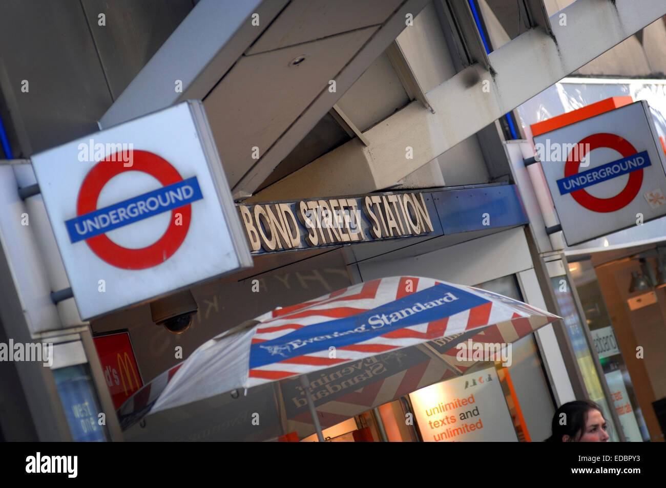 Bond Street underground station Stock Photo - Alamy