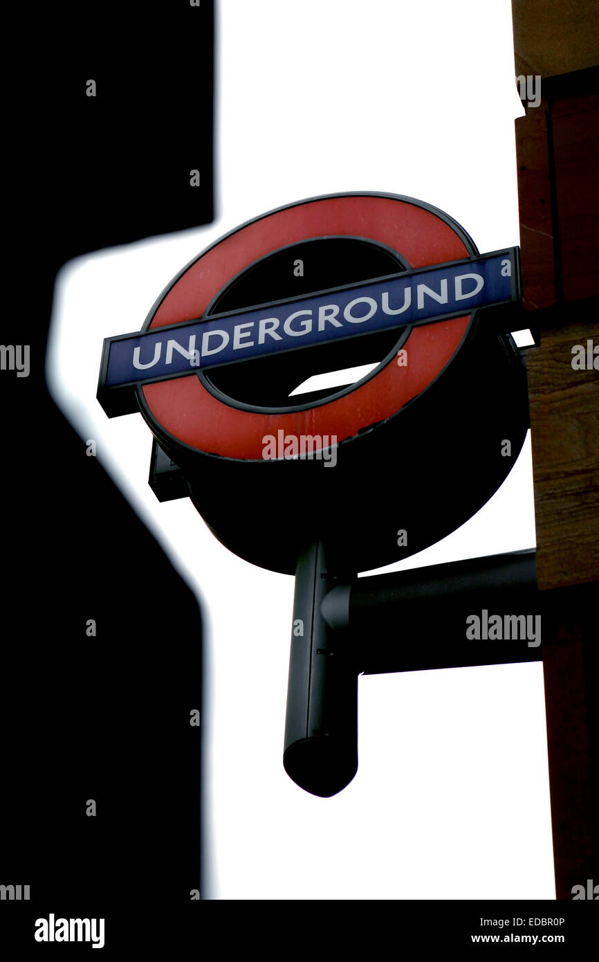 London Underground sign in the City of London Stock Photo - Alamy