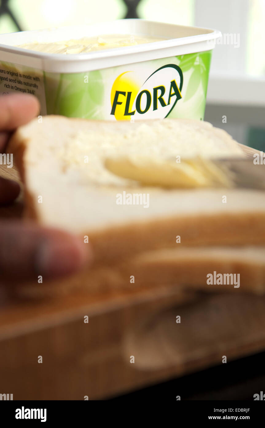 Flora spread bread hi-res stock photography and images - Alamy