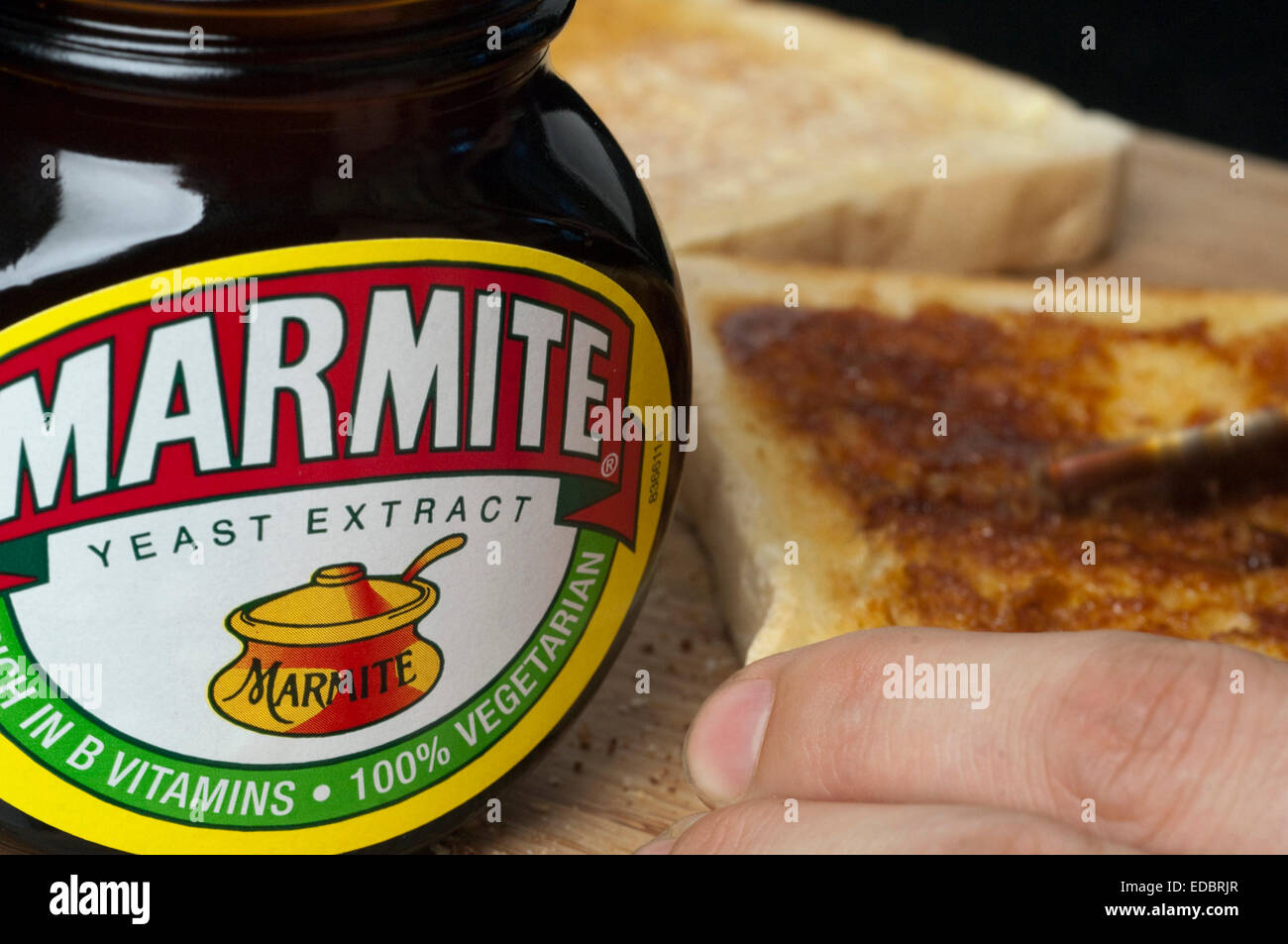 Illustrative image of Marmite, a Unilever food product Stock Photo - Alamy