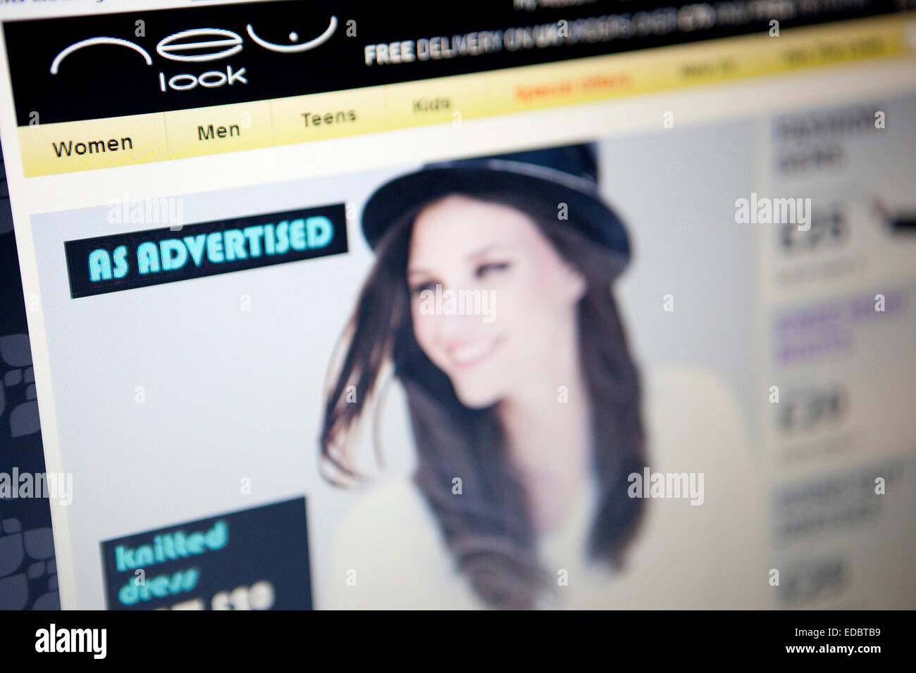 The New Look website Stock Photo - Alamy