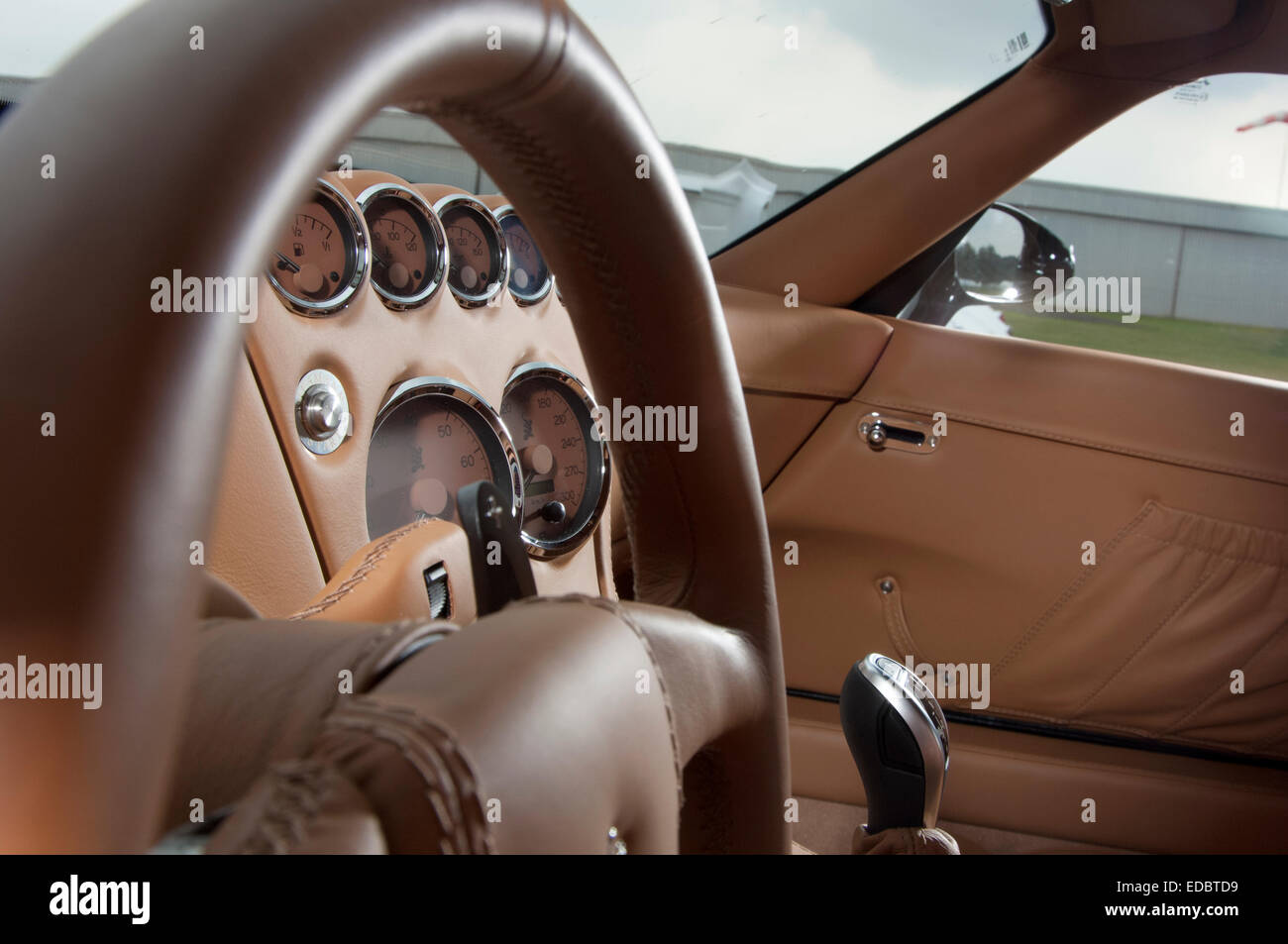 Weismann MF4 hand built German open sports car interior Stock Photo - Alamy