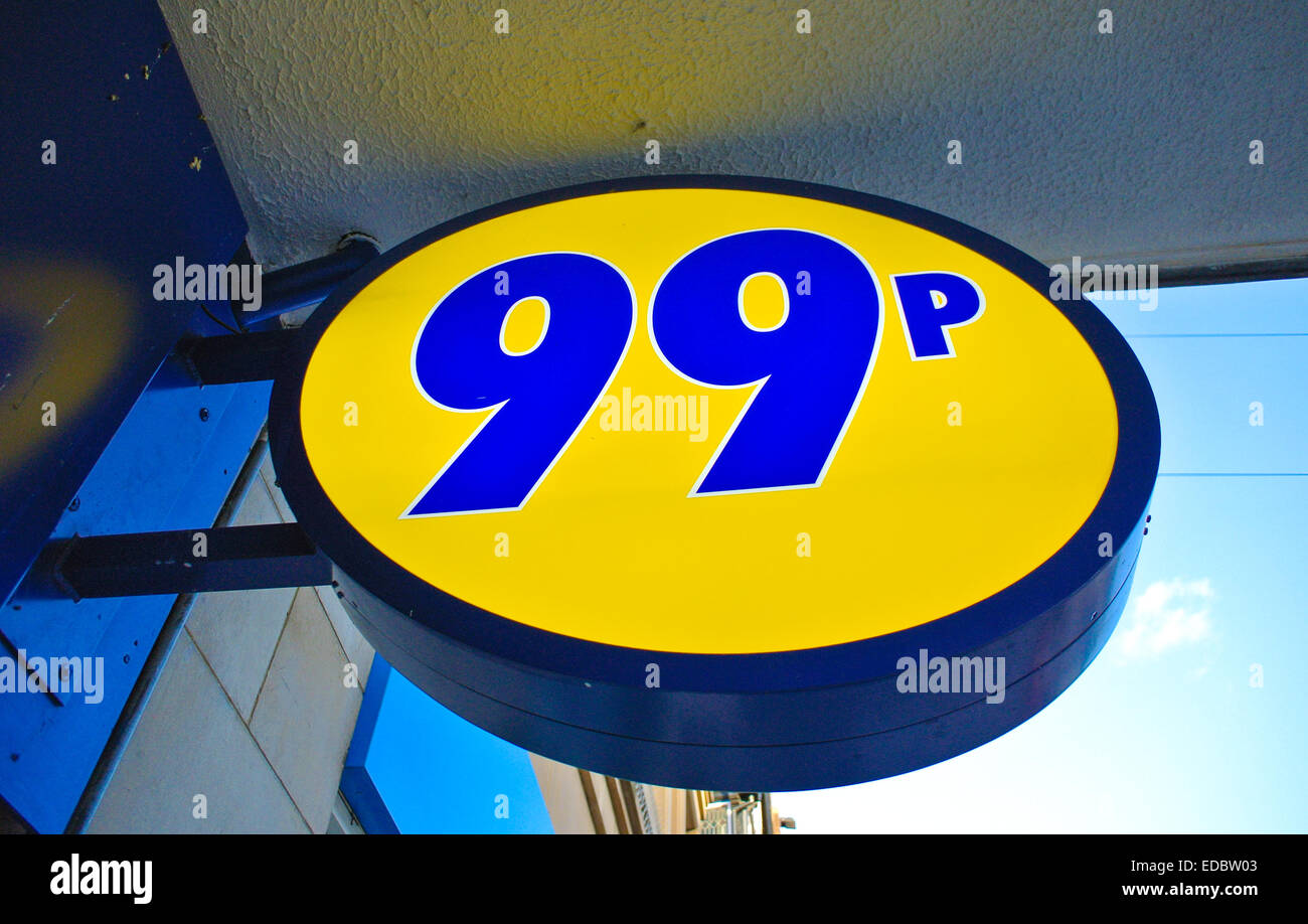99p shop hi-res stock photography and images - Alamy