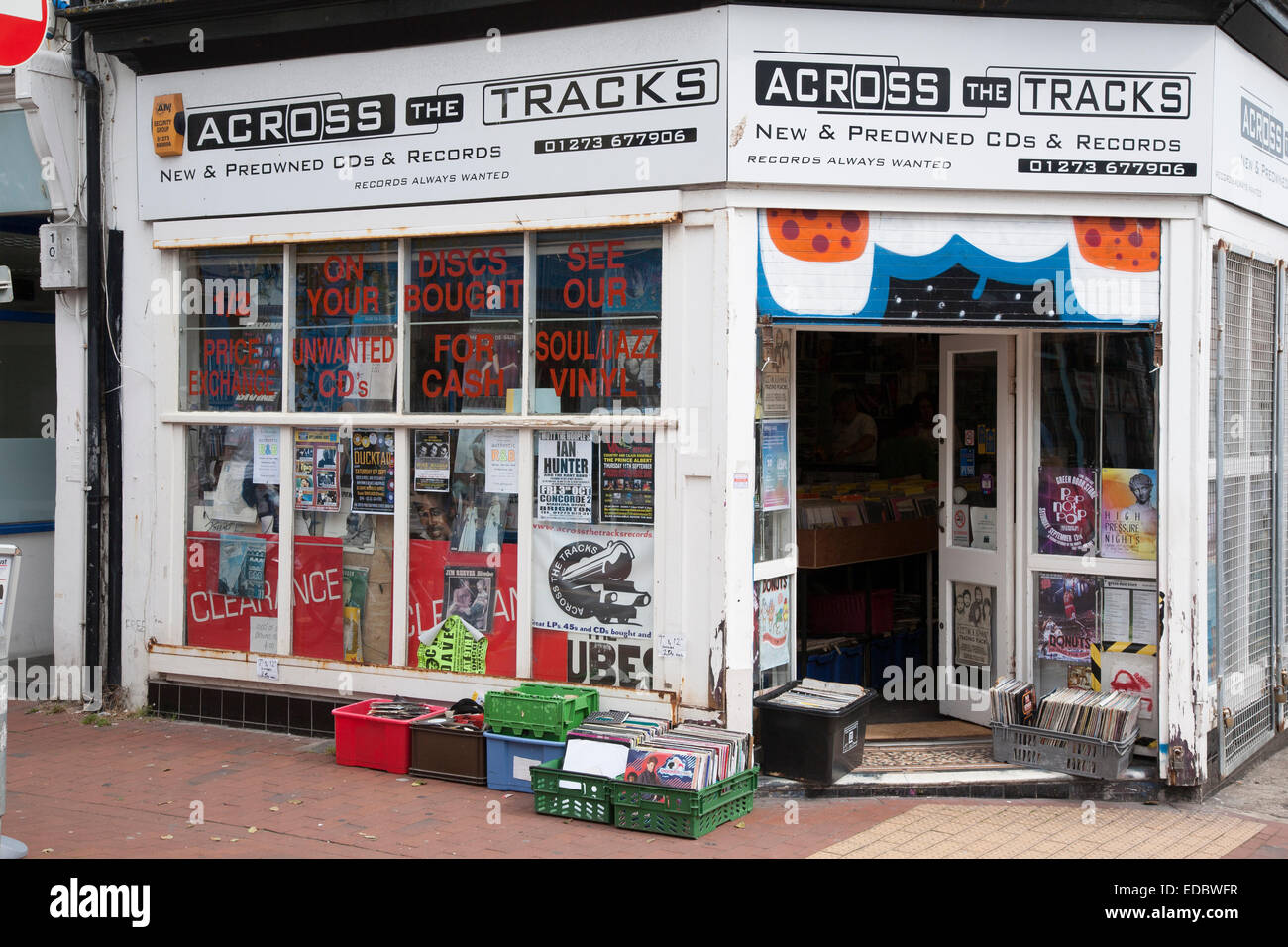 Across the Tracks Record Shop; Brighton, UK Stock Photo - Alamy