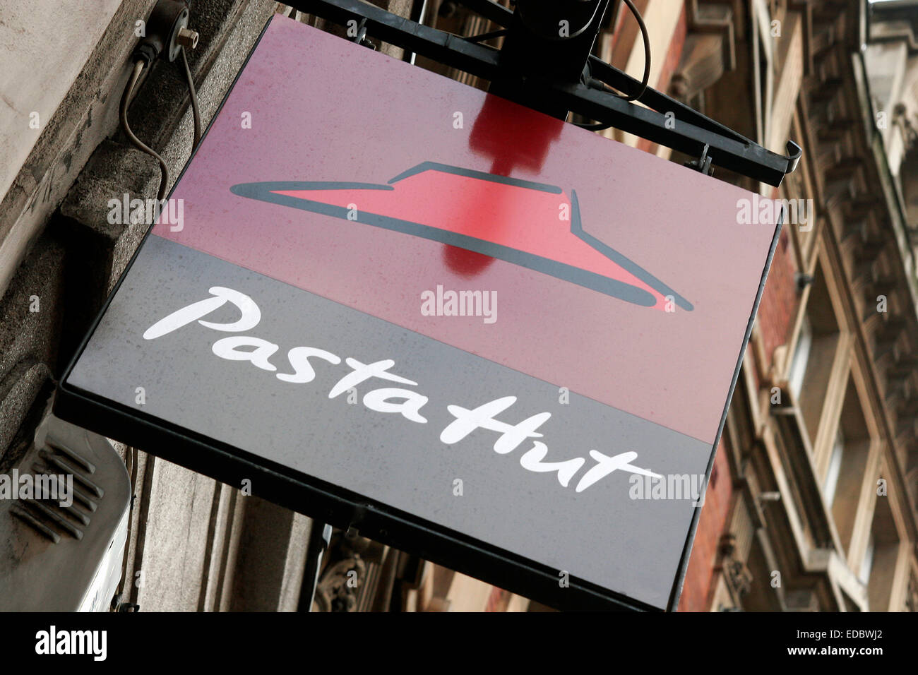 Exterior of a rebranded Pizza Hut store. Pasta Hut was a marketing ...