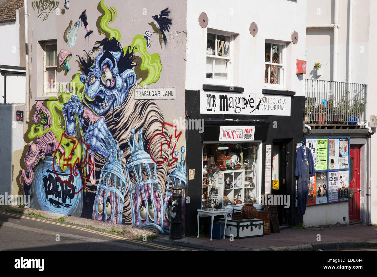 Graffiti in Brighton, UK Stock Photo - Alamy