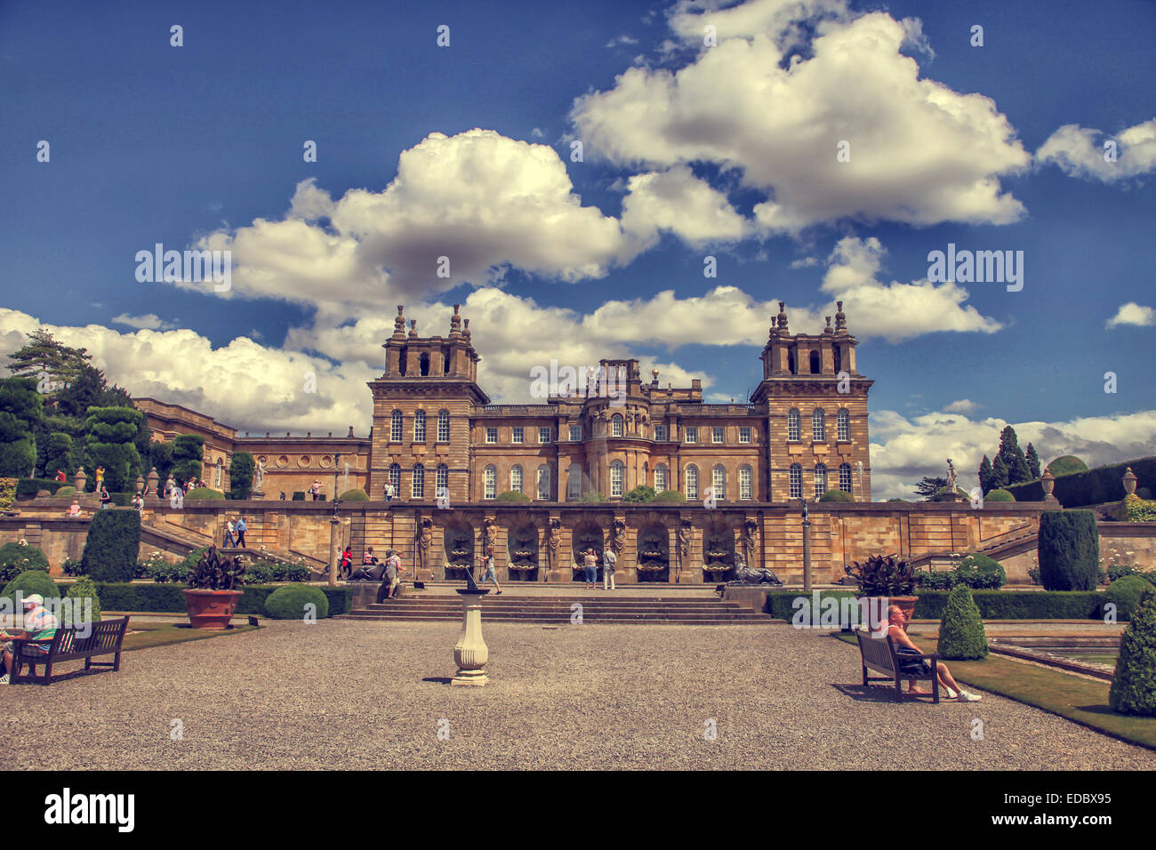 View of the Palace, birthplace of Sir Winston Churchill and now the ...