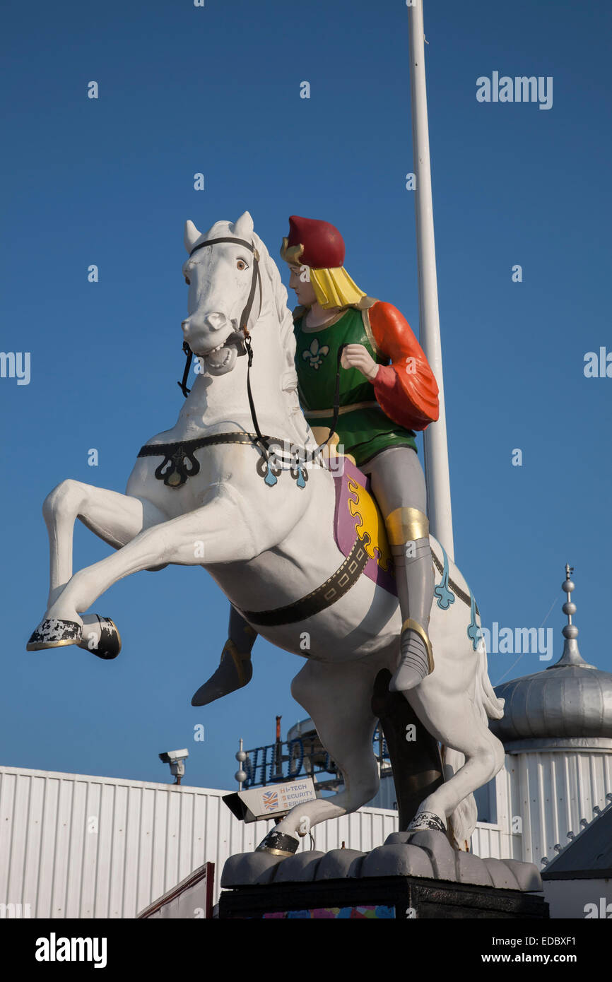 Disney Horse and Rider at Brighton Pier Stock Photo - Alamy