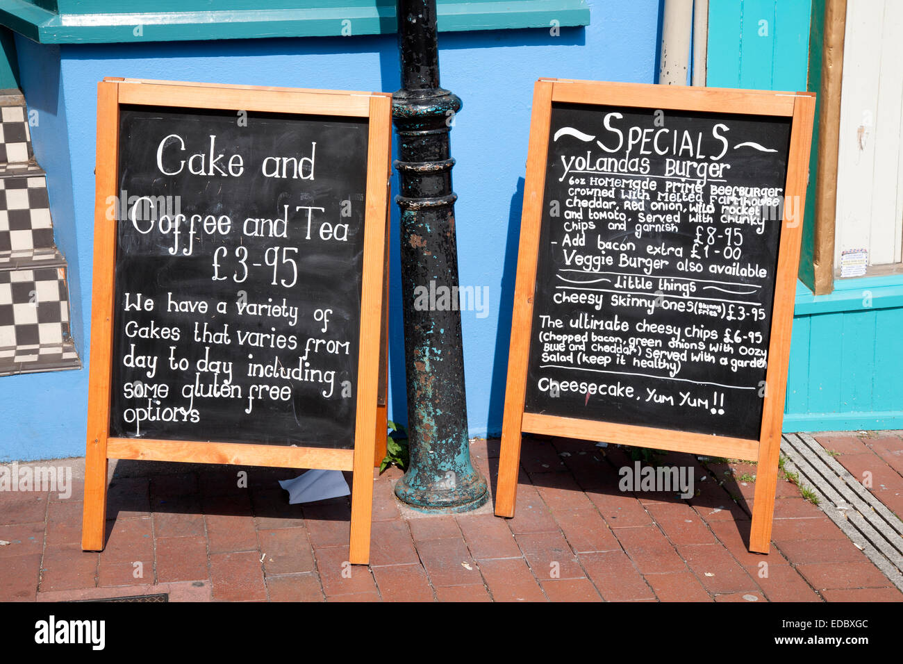 Yolanda Cafe Sign, Brighton Stock Photo - Alamy
