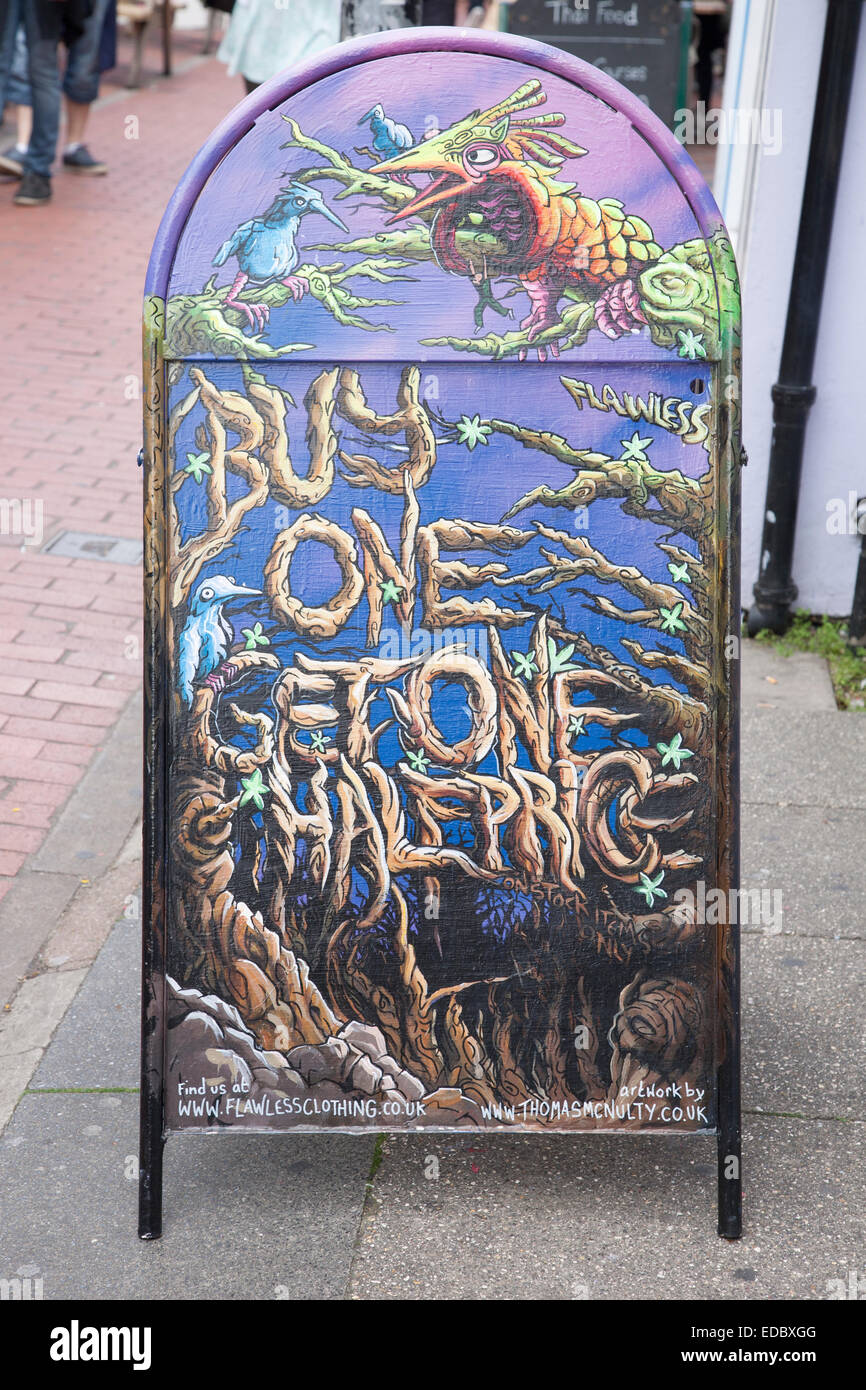 Street art shop sign hi-res stock photography and images - Alamy