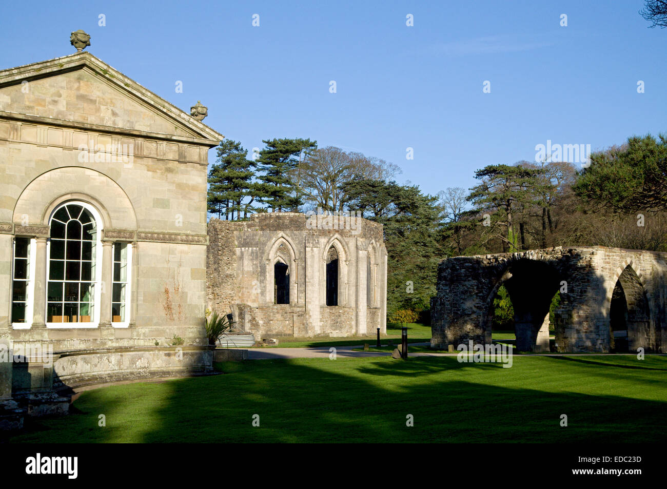 Orangery and Cistercian Chapter House, Margam Manor, Port Talbot, South ...