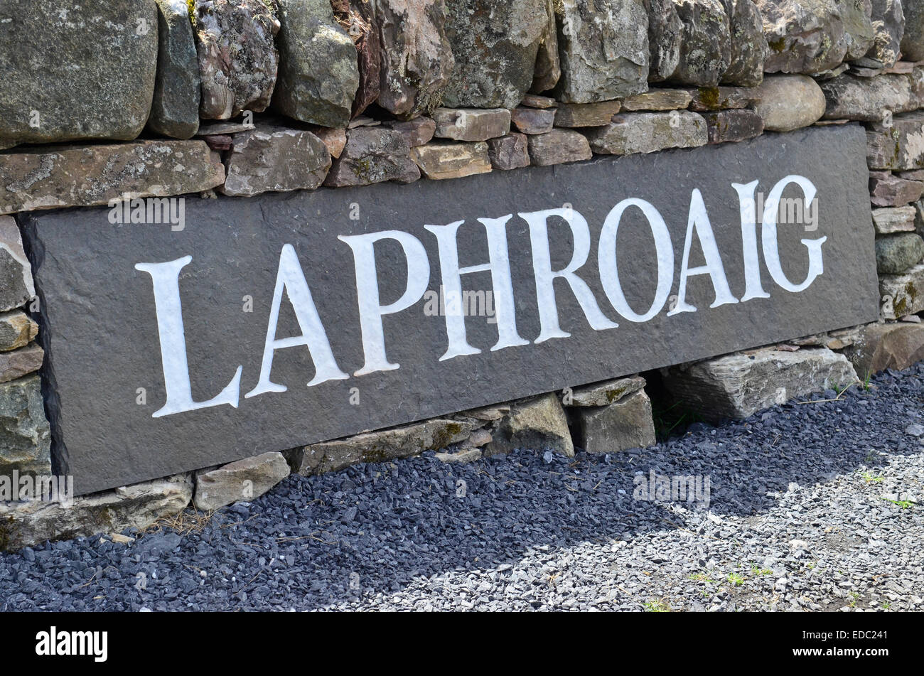 Laphroaig Whisky Distillery, Islay, Scotland Stock Photo - Alamy