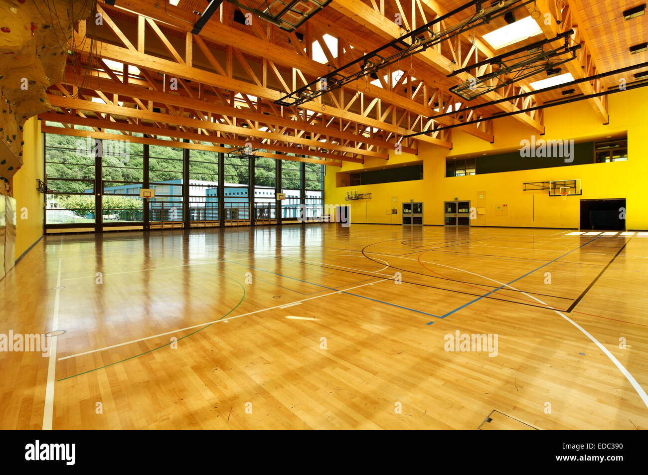 High School Gym Class Empty