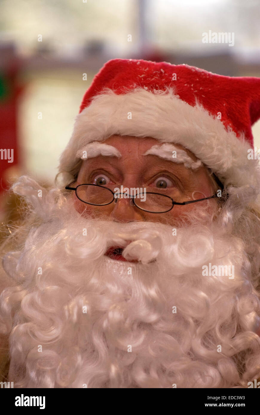 Father christmas face hi-res stock photography and images - Alamy