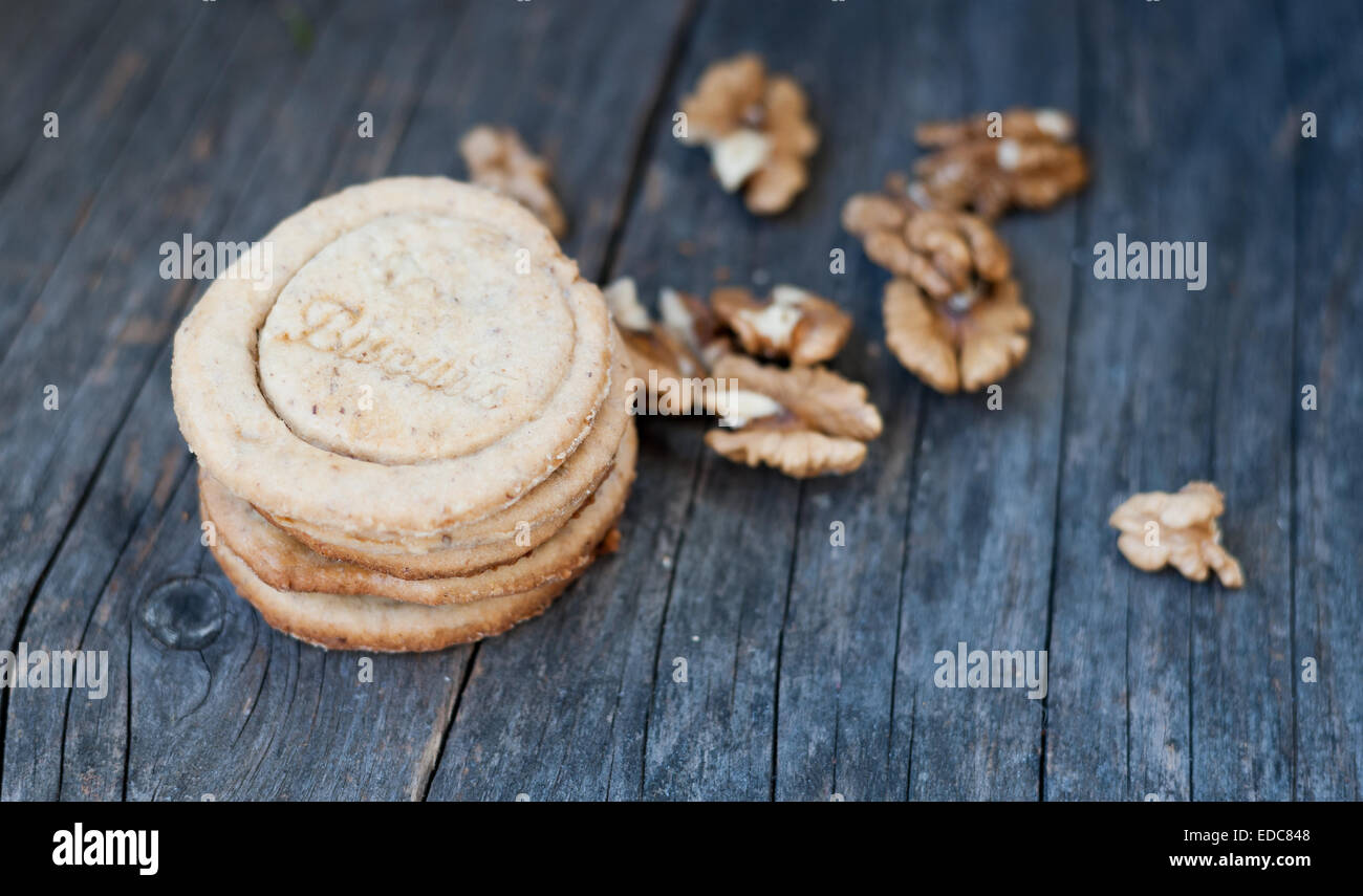 Biscuits with nuts Stock Photo - Alamy