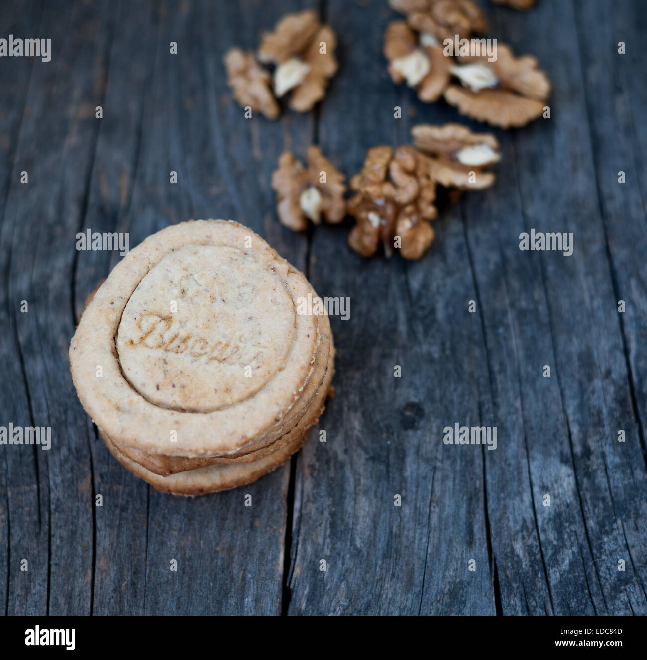Biscuits with nuts Stock Photo - Alamy