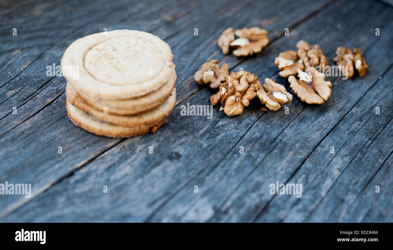Biscuits with nuts Stock Photo - Alamy