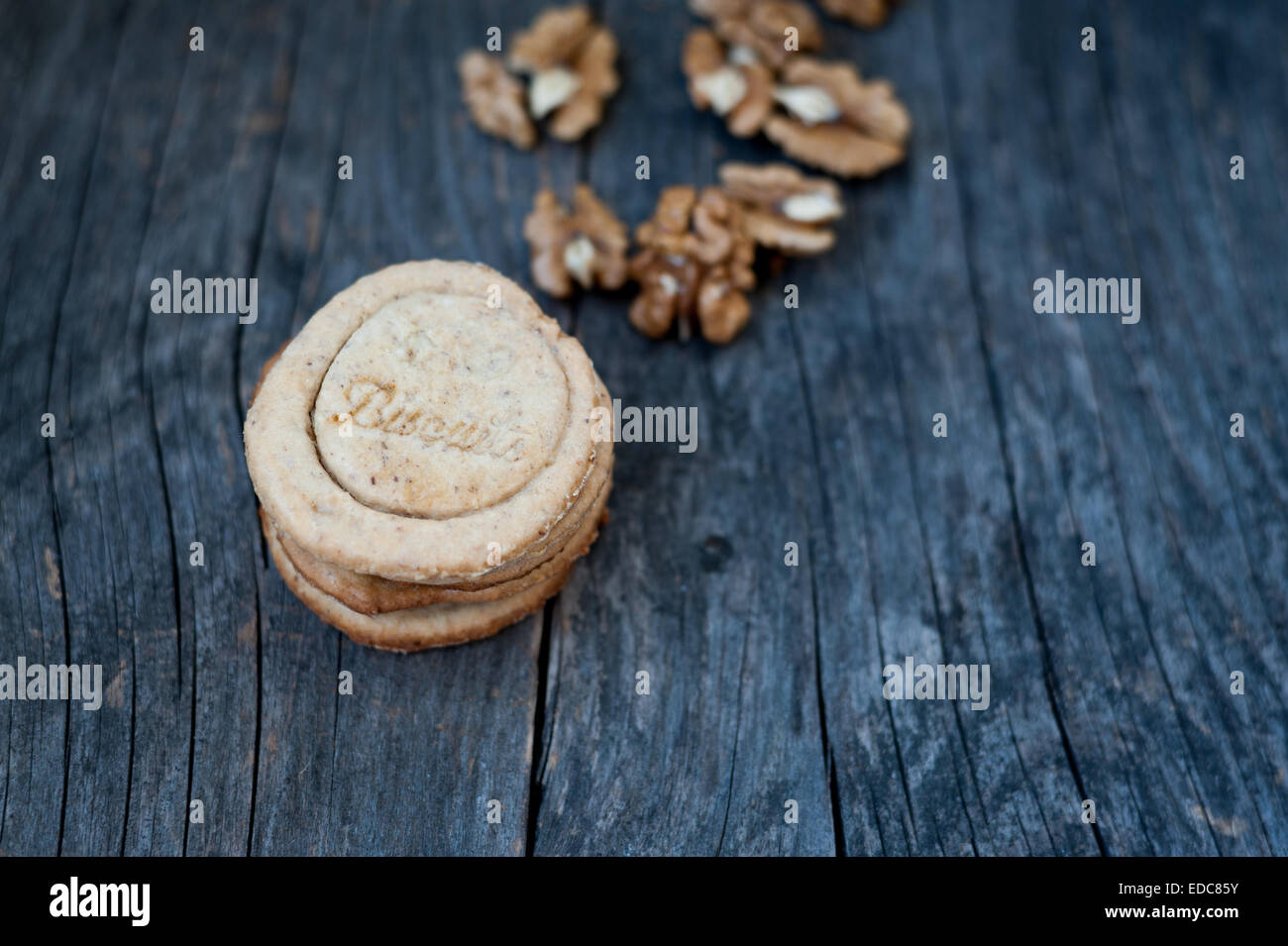 Biscuits with nuts Stock Photo - Alamy
