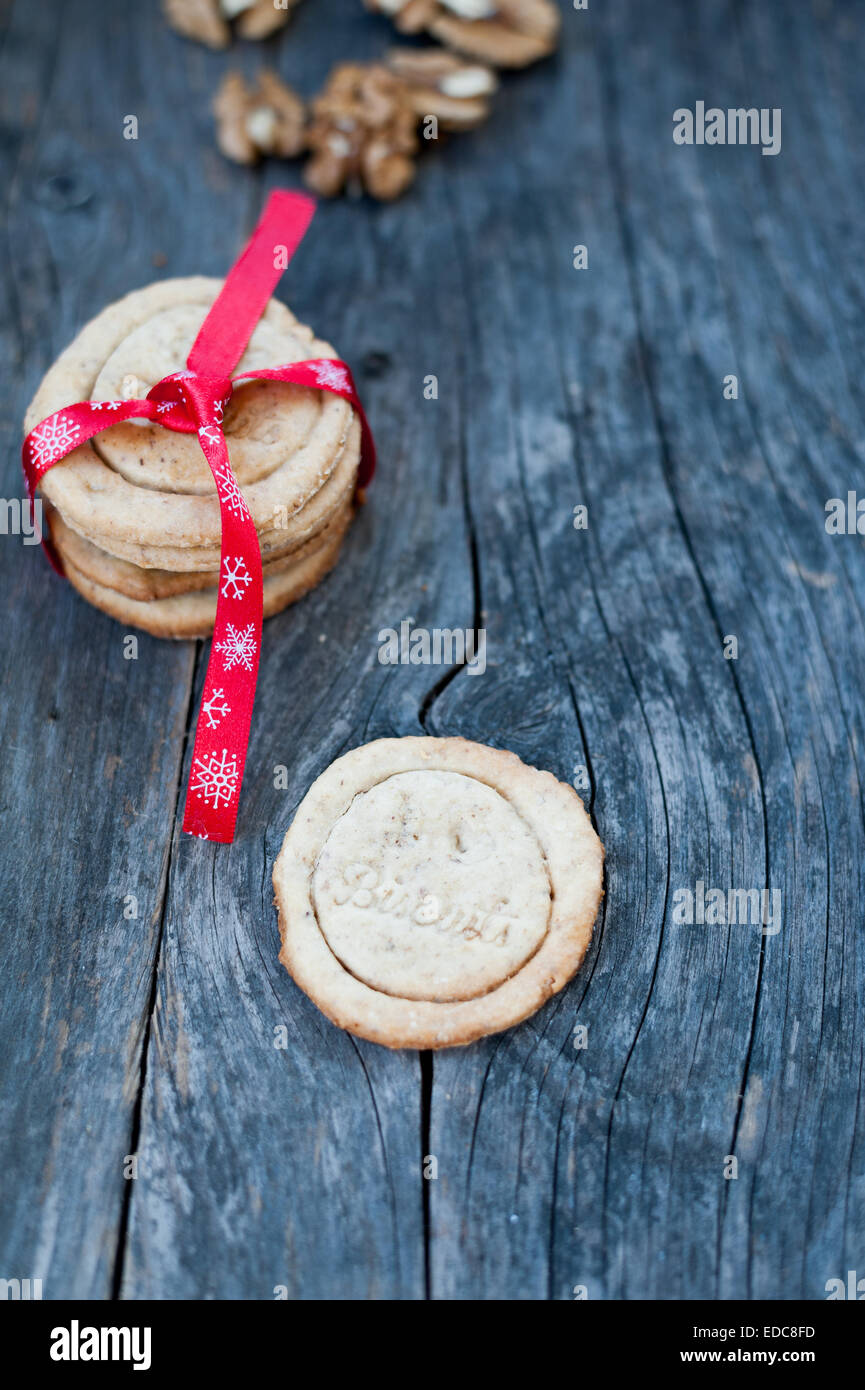 Biscuits with nuts Stock Photo - Alamy