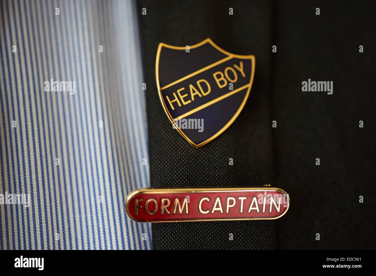head boy badge Stock Photo - Alamy