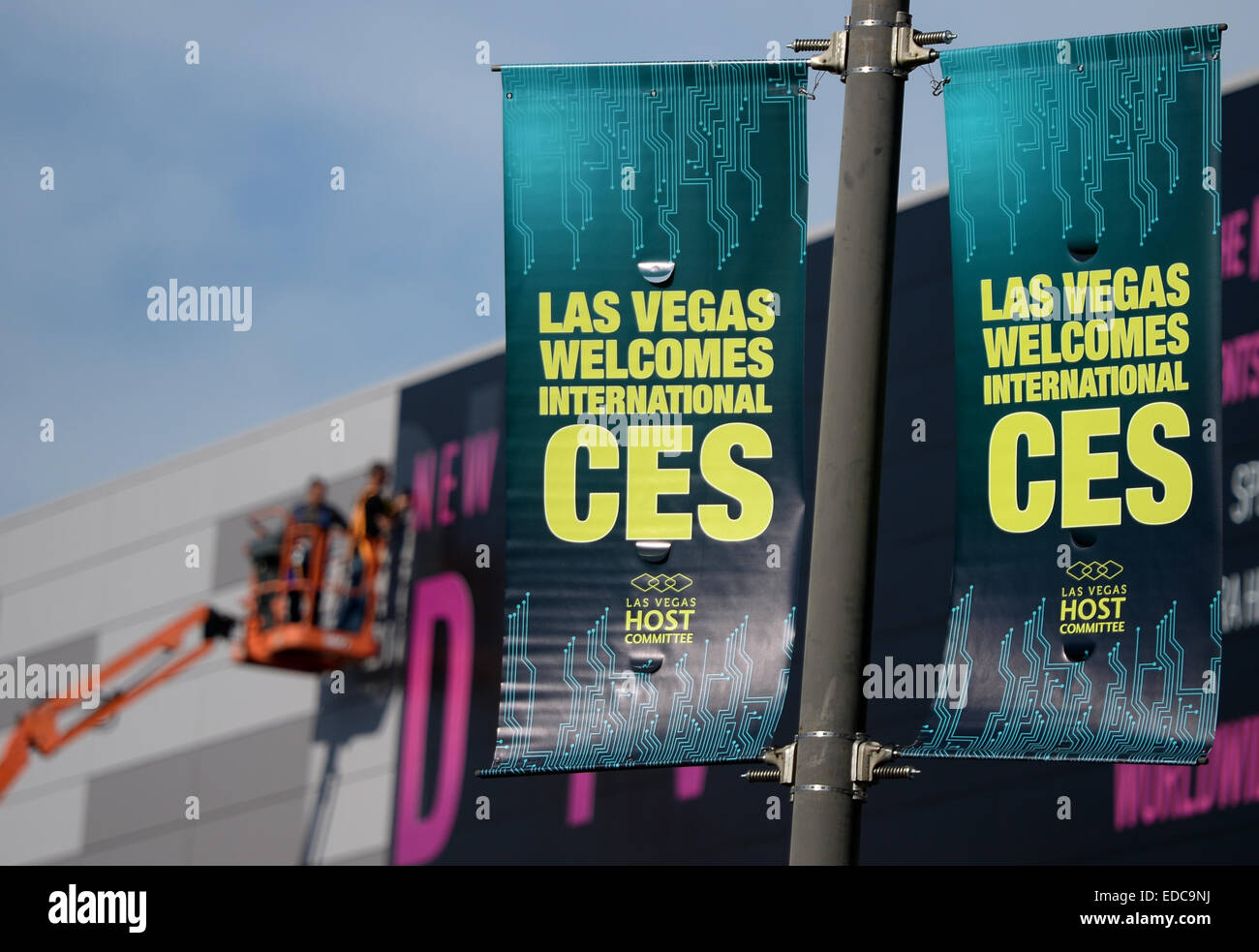 Las Vegas, US. 4th Jan, 2015. Signs saying 'Las Vegas welcomes ...