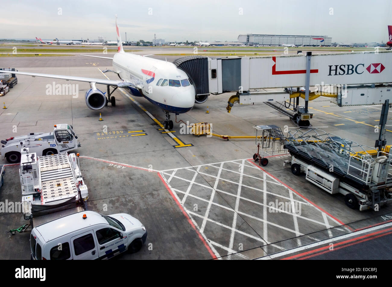 British Airways BA aeroplane / airplane at Heathrow Stock Photo - Alamy