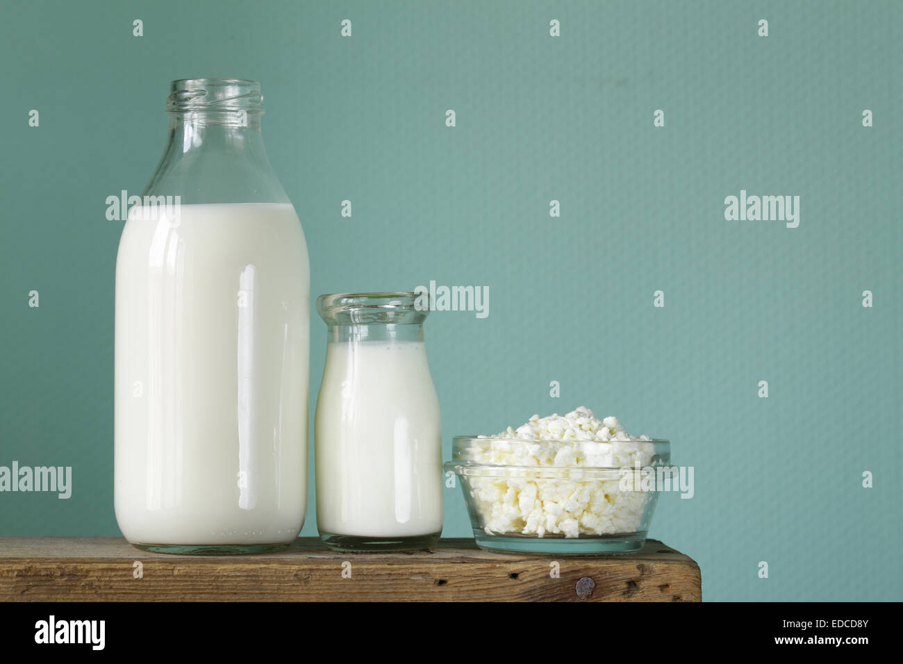 assortment of dairy products (milk, cheese, sour cream, yogurt Stock ...