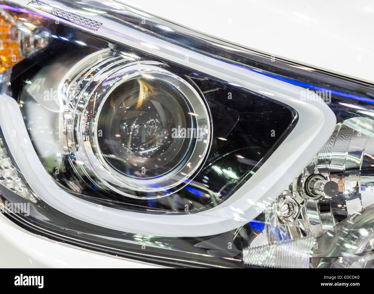 Modern headlight of sport car Stock Photo - Alamy
