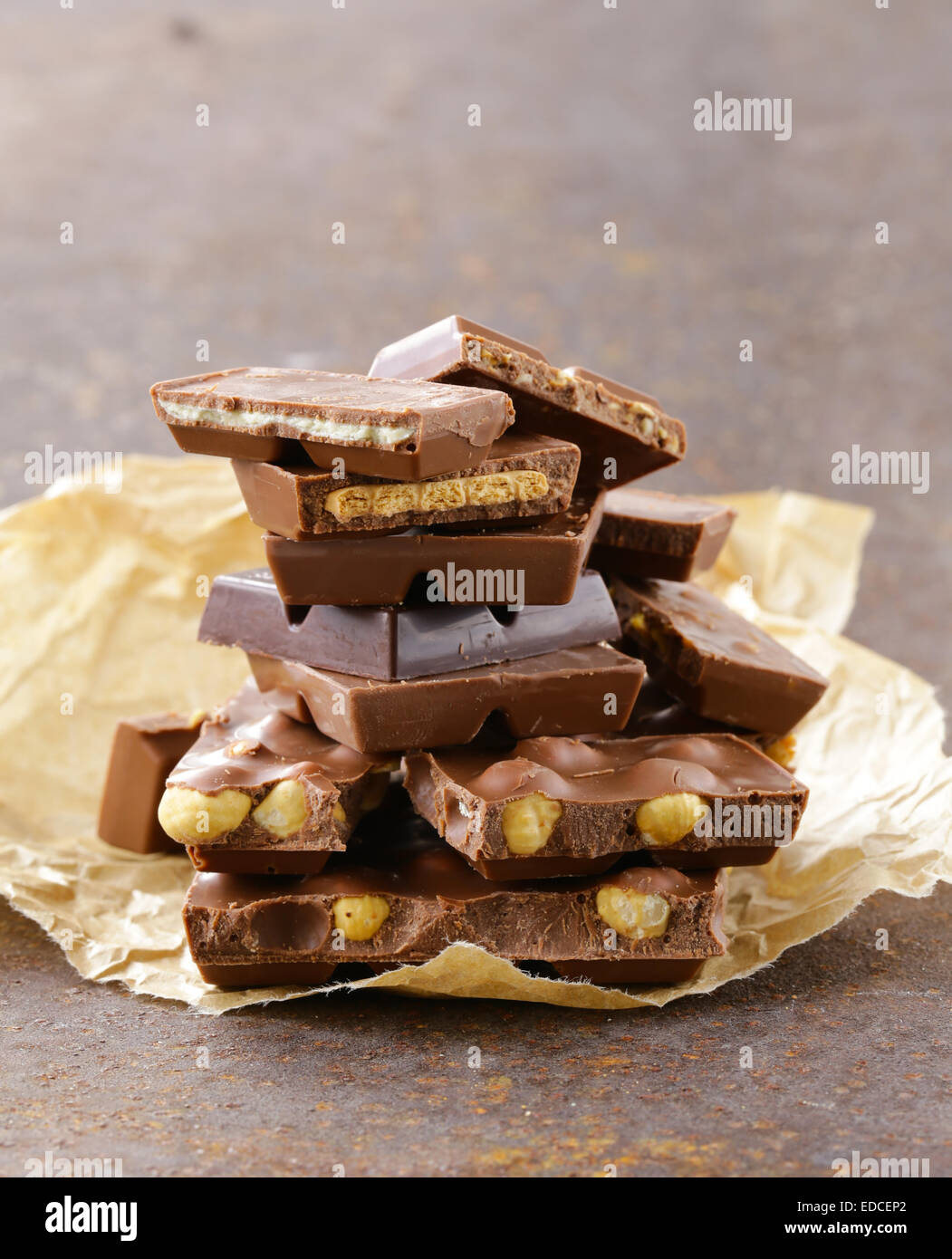 Various candy bars pile hi-res stock photography and images - Alamy