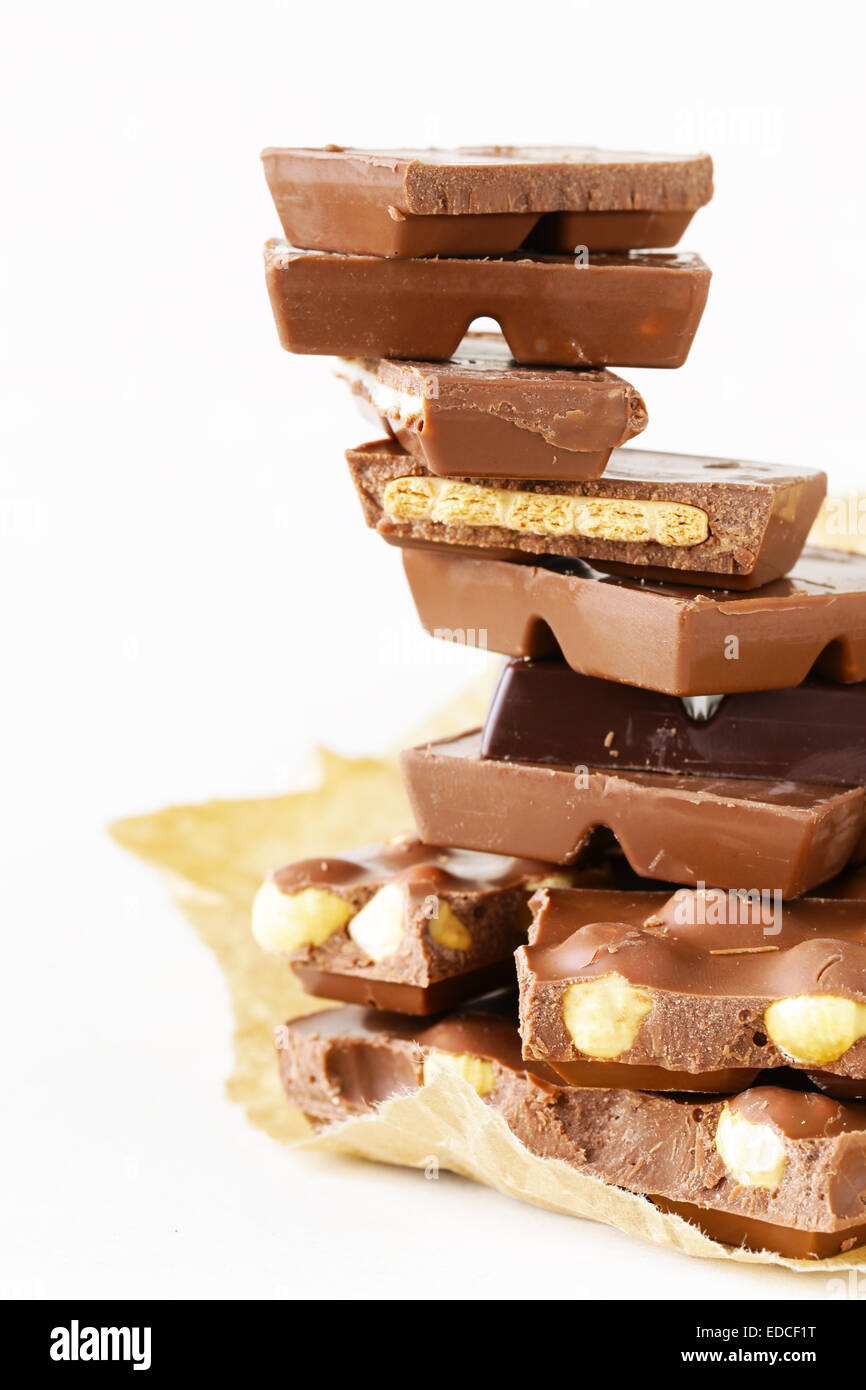 Various candy bars pile hi-res stock photography and images - Alamy