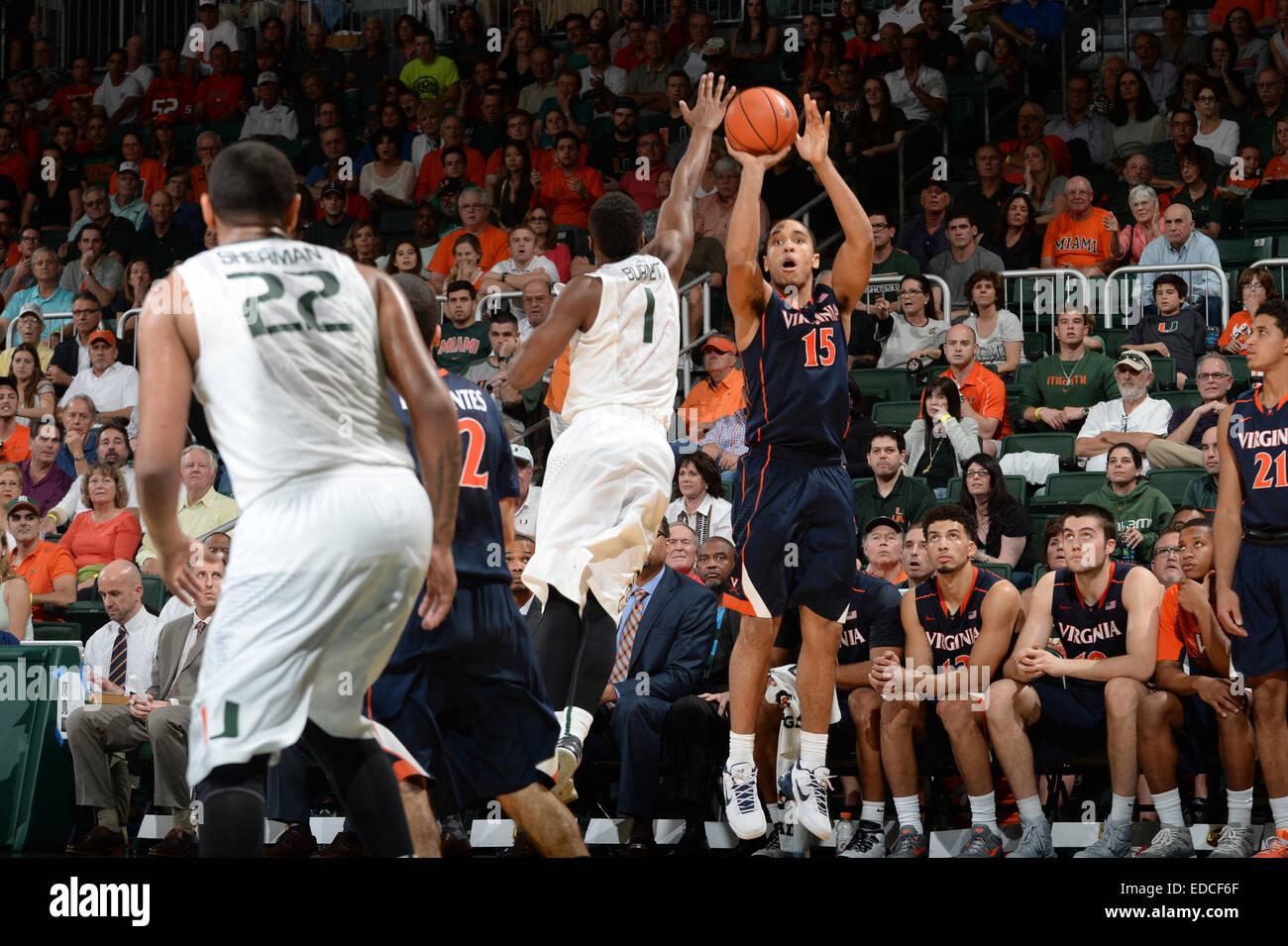 Coral Gables, Florida, USA. 3rd Jan, 2015. Malcolm Brogdon #15 of ...